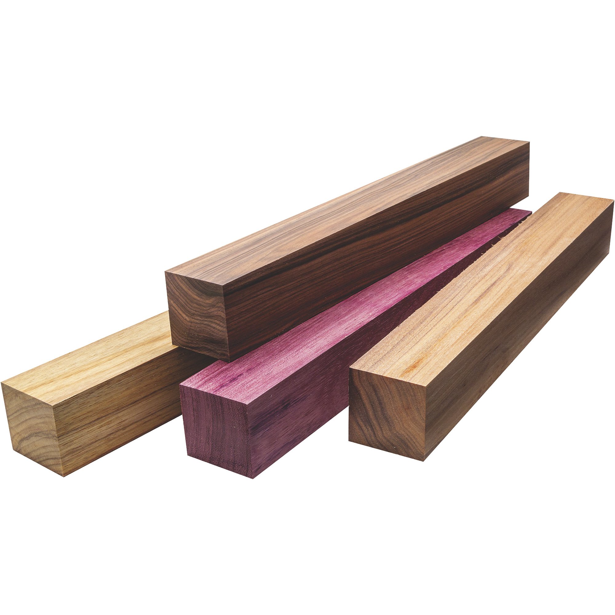 Rockler Exotic Turning Blank Assortment — 4-Piece, 1 1/2in. x 1 1/2in ...