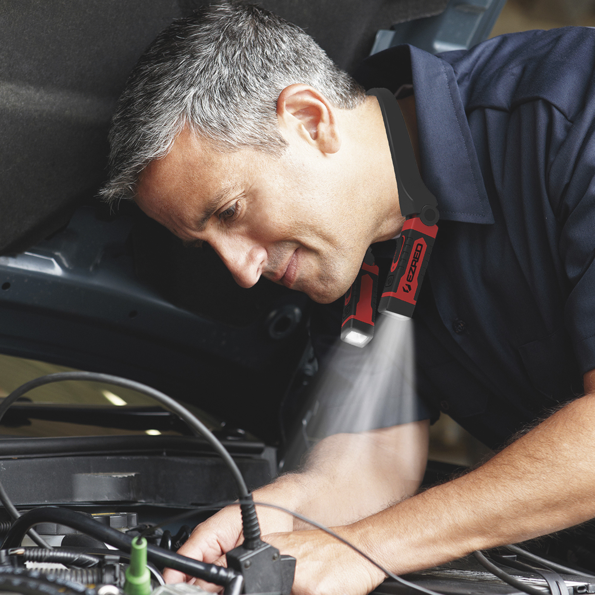 EZRed AnyWear LED Neck Light, 300 Lumens, USB Rechargeable, Model# NK15 ...