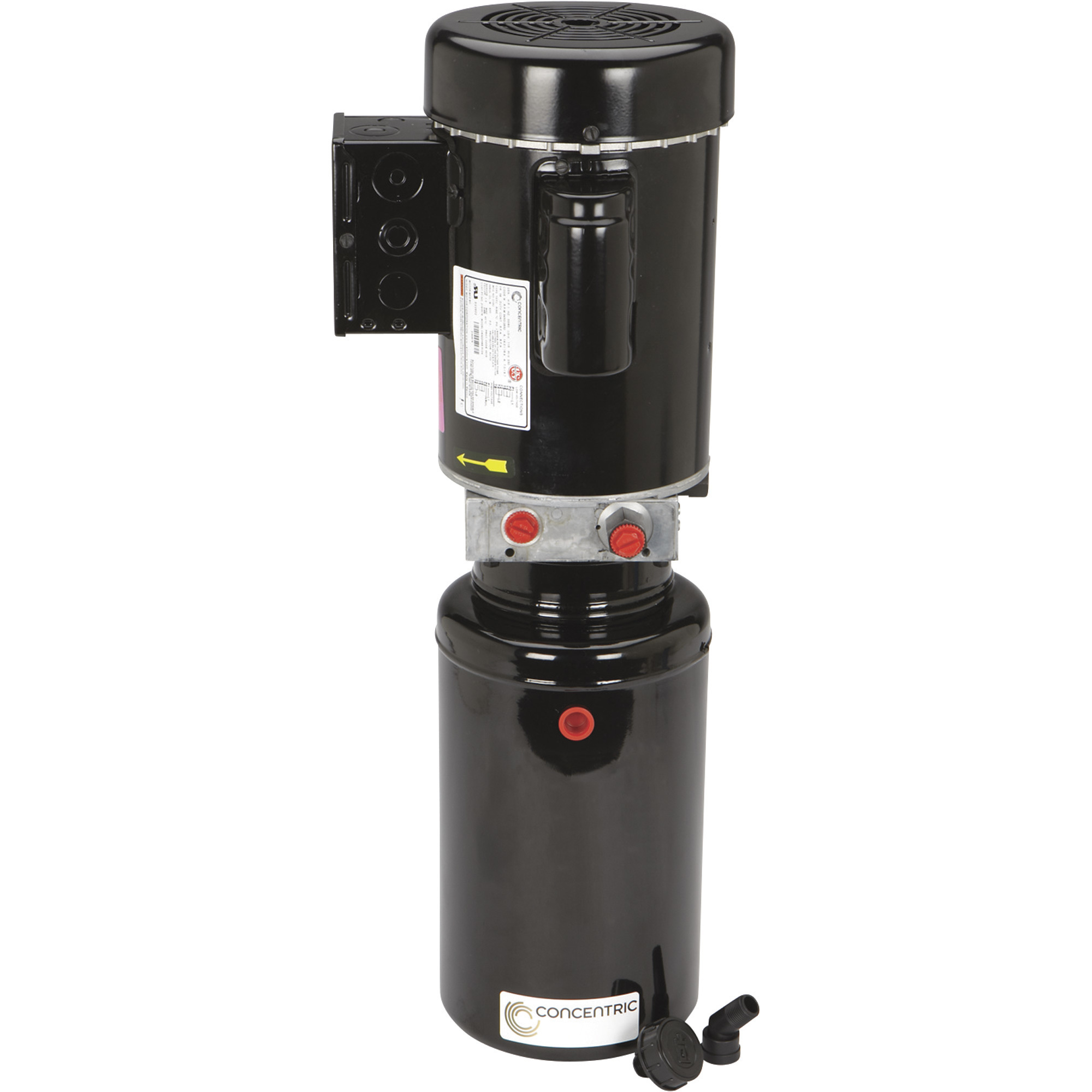Concentric 1 HP, 115/208-230 Volt AC Hydraulic Power Unit, Basic, Model ...