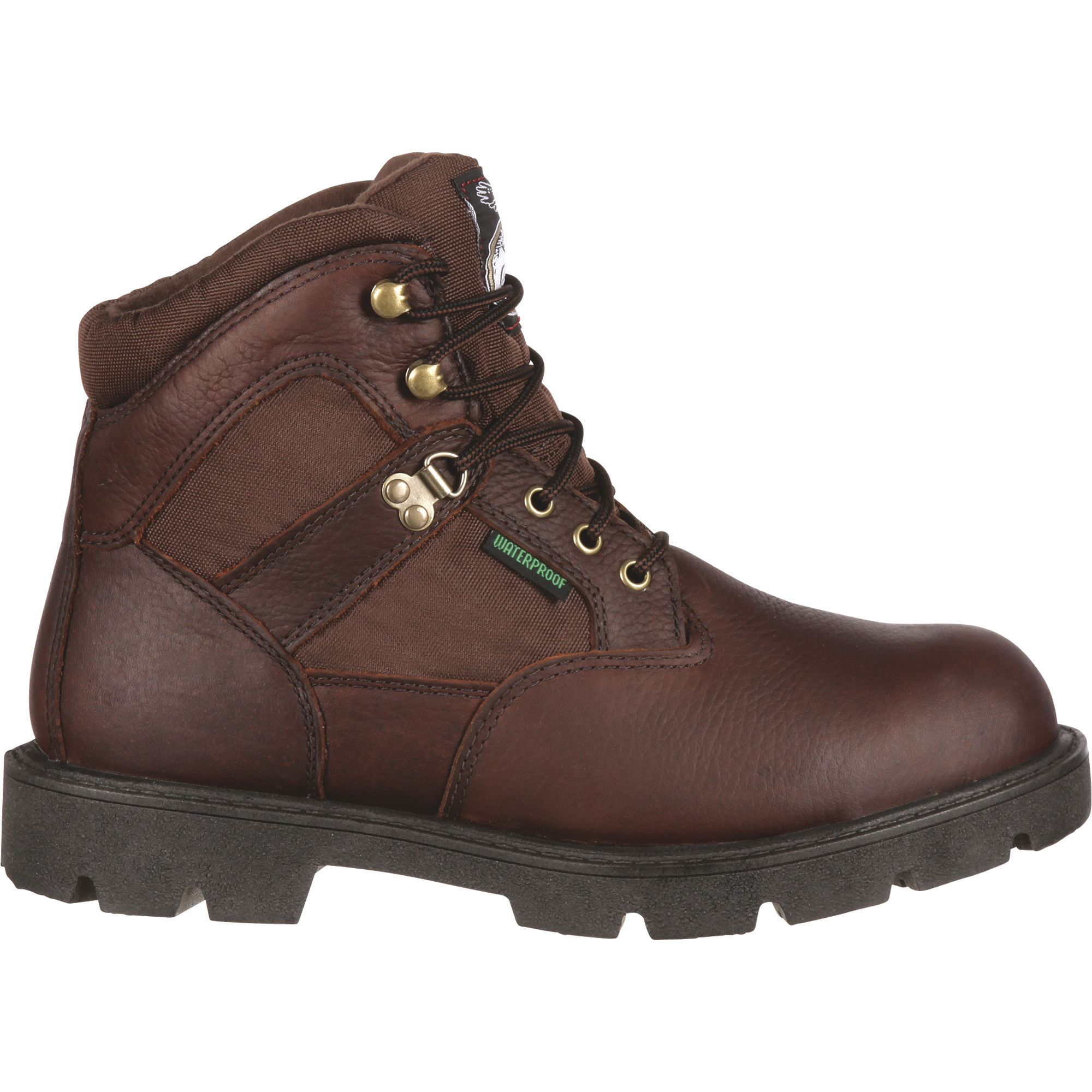 Georgia Homeland Waterproof 6in. Steel-Toe Work Boots, Brown, Model ...