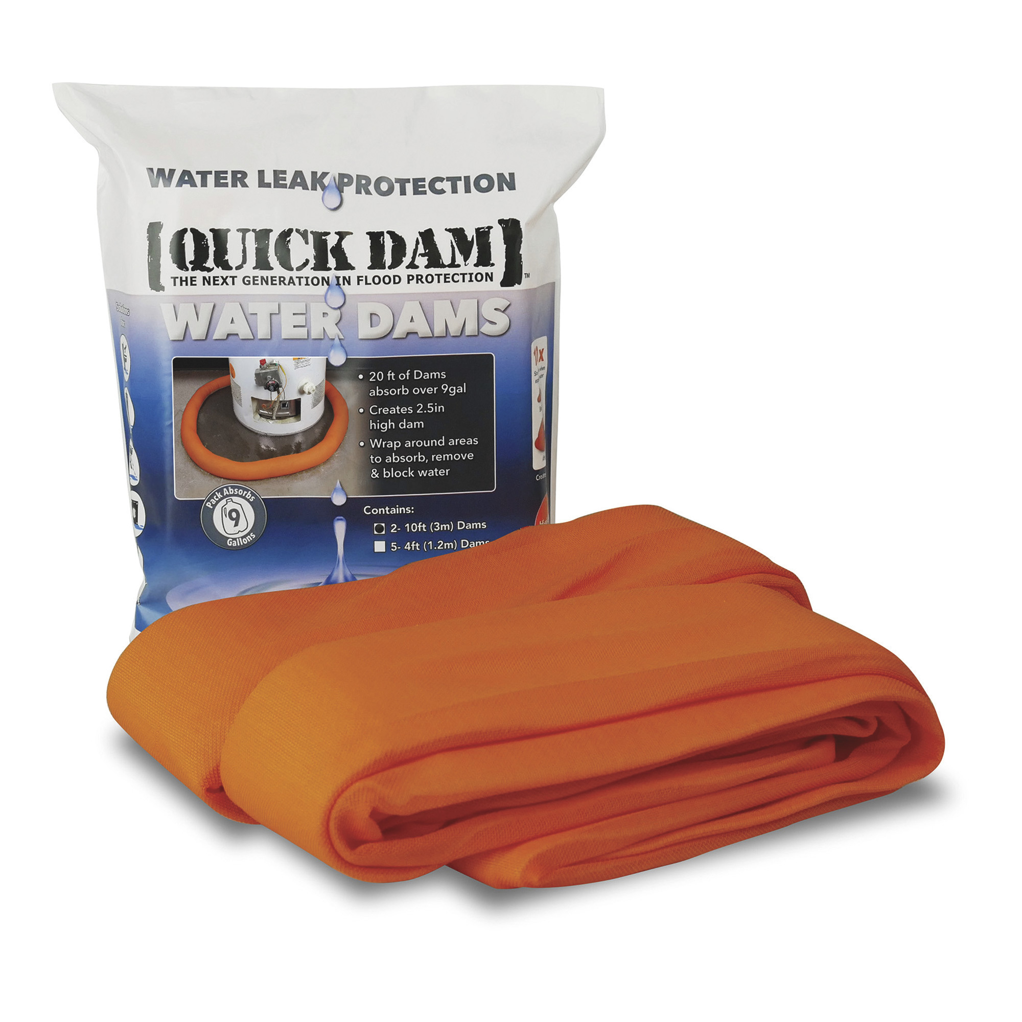 Quick Dam Emergency Flood Pump Kit with 10 Flood Barriers, Model# QDPK3 ...