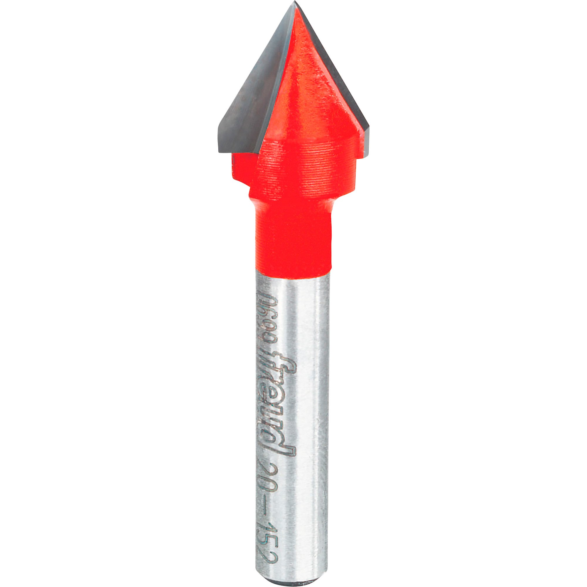 Freud \"V\" Grooving Router Bit — 1/2in. Radius, 60°, 1/4in. Shank ...