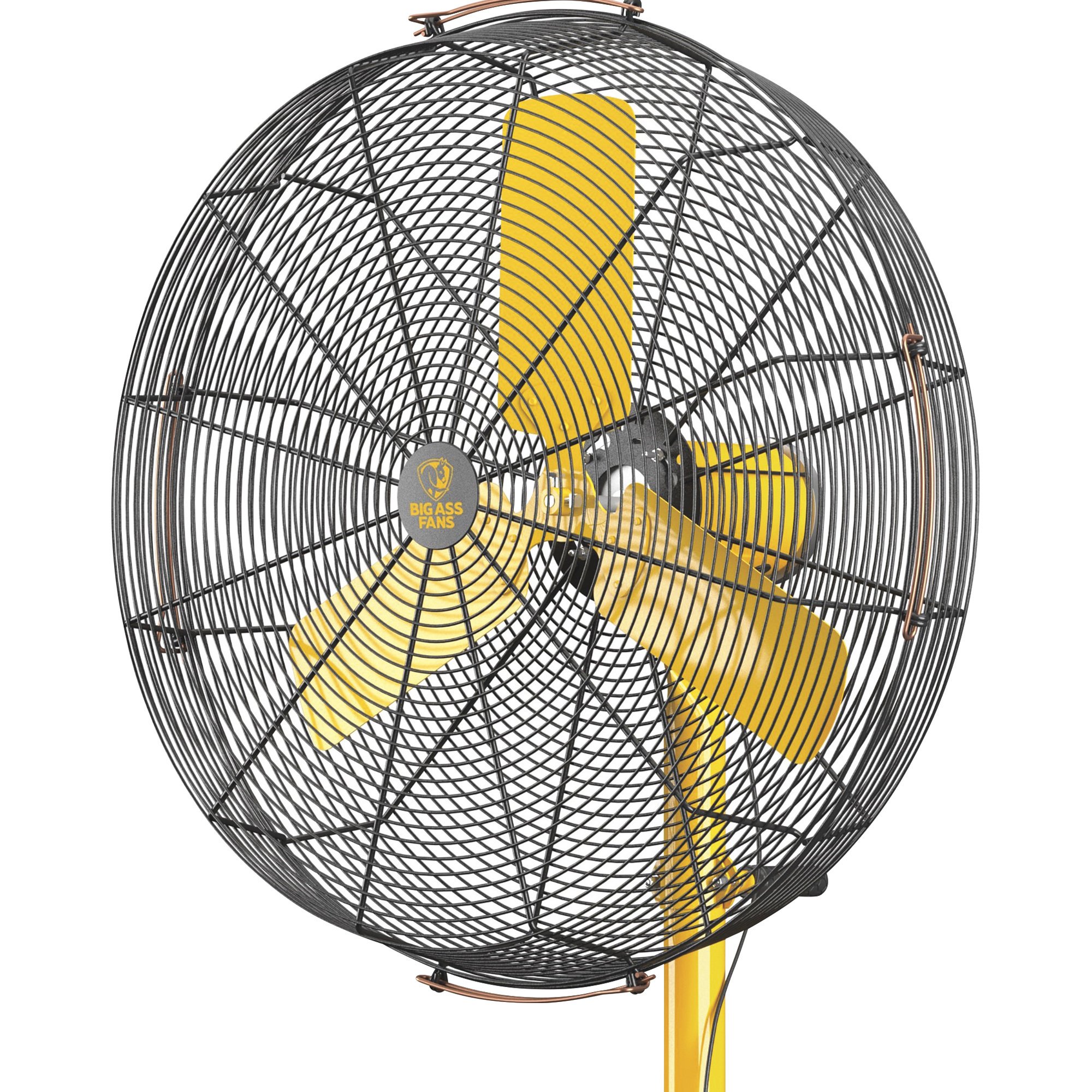 Big Ass Fans Aireye Pedestal Fan — Yellow/Black, 30in., 1280 RPM, 1/3 ...