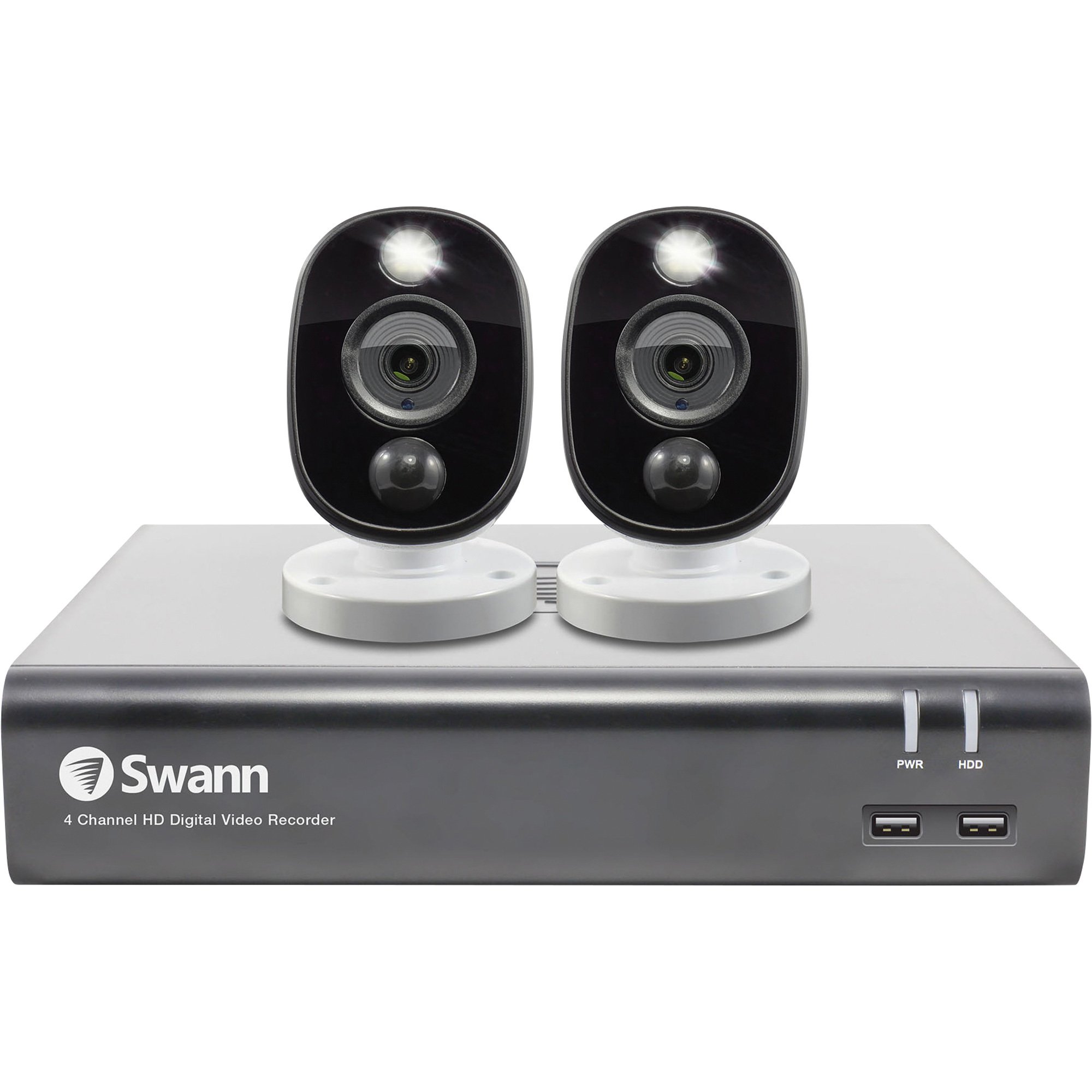 Swann Communications 4-Channel DVR Security System — 2 Cameras, 1TB ...