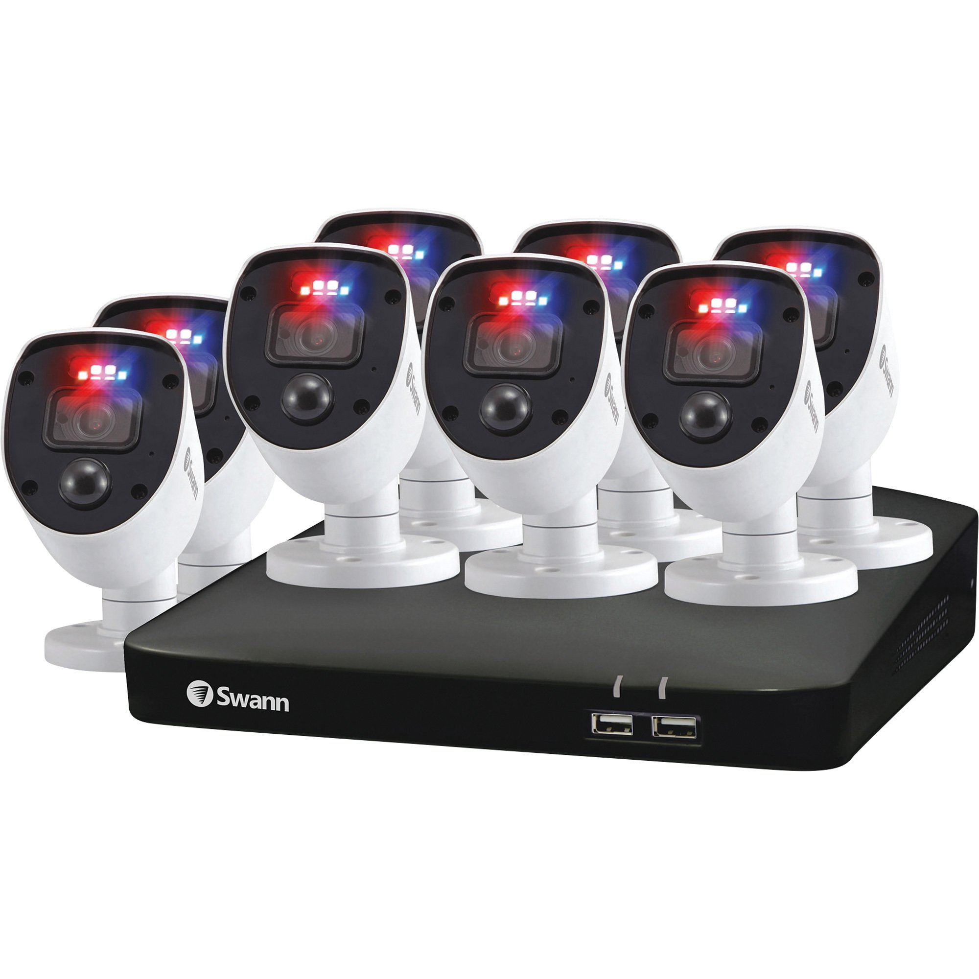 Swann Communications Enforcer 8-Channel DVR Security System — 8 Cameras ...
