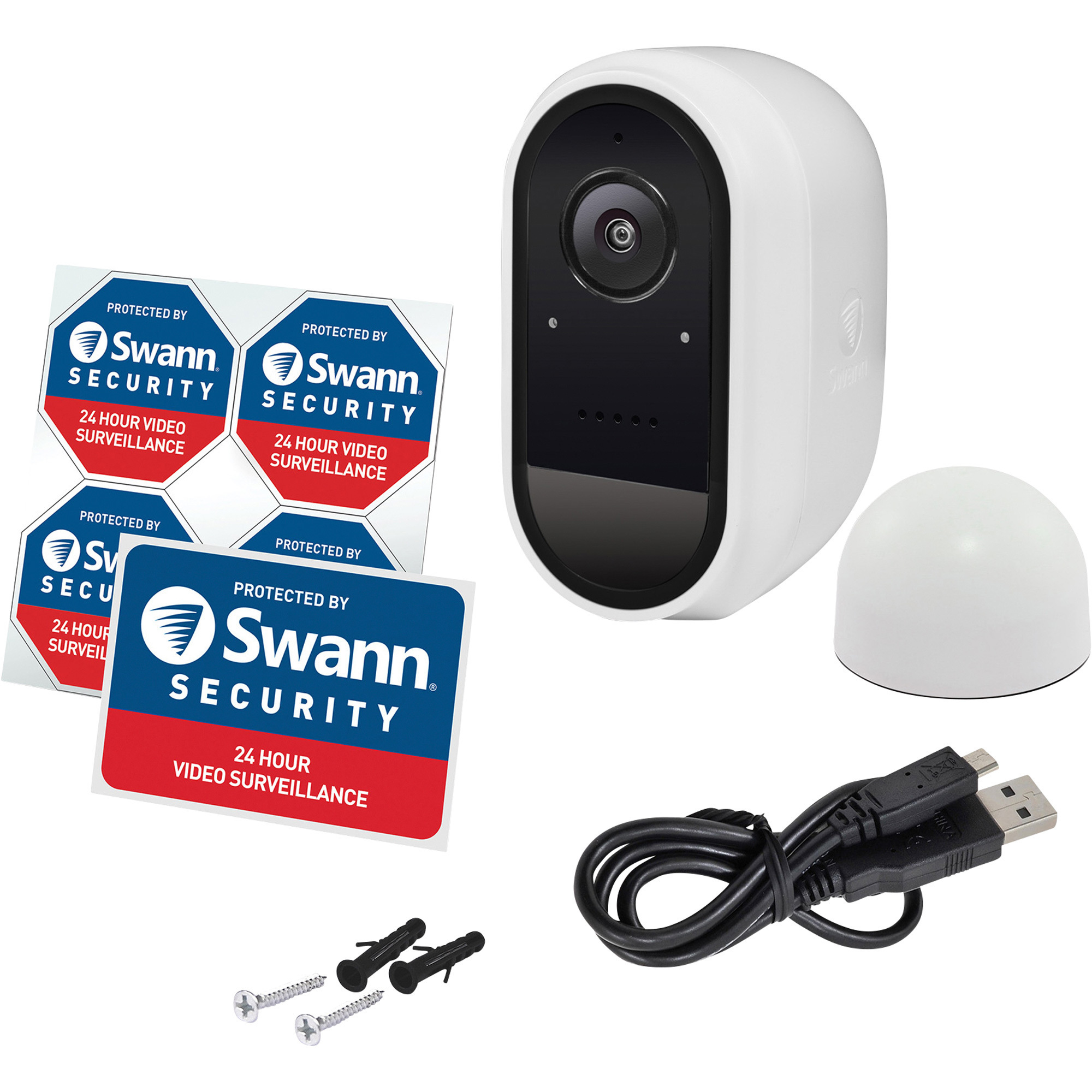 Swann Communications Wireless Ultra-Wide Angle Security Camera, White ...
