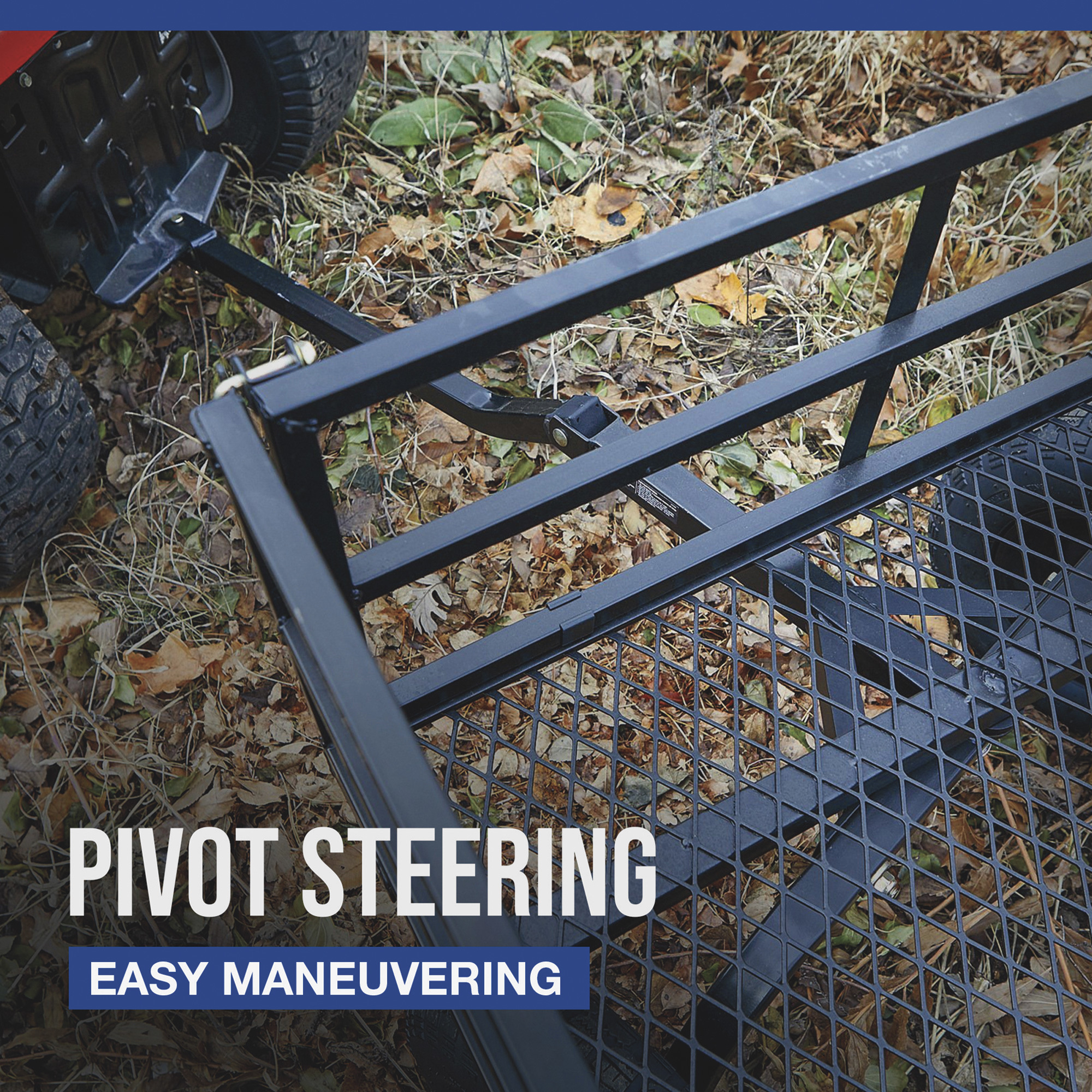 Strongway Steel Utility Cart, 1500-Lb., 12 Cu. Ft. Capacity, 52in.L x ...