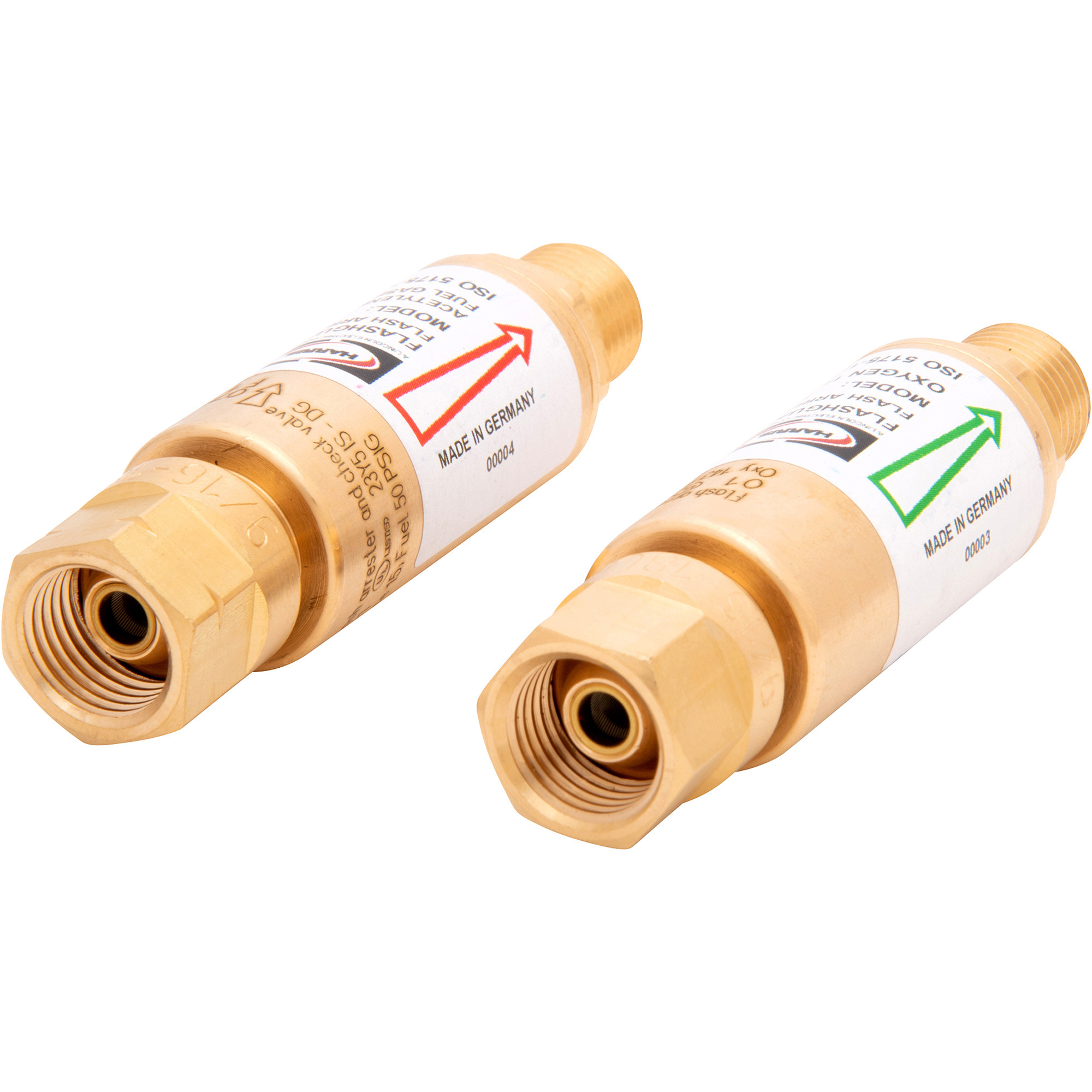 Harris Regulator-Type Flashback Arrestor Set, 9/16in. 18RL Connector ...