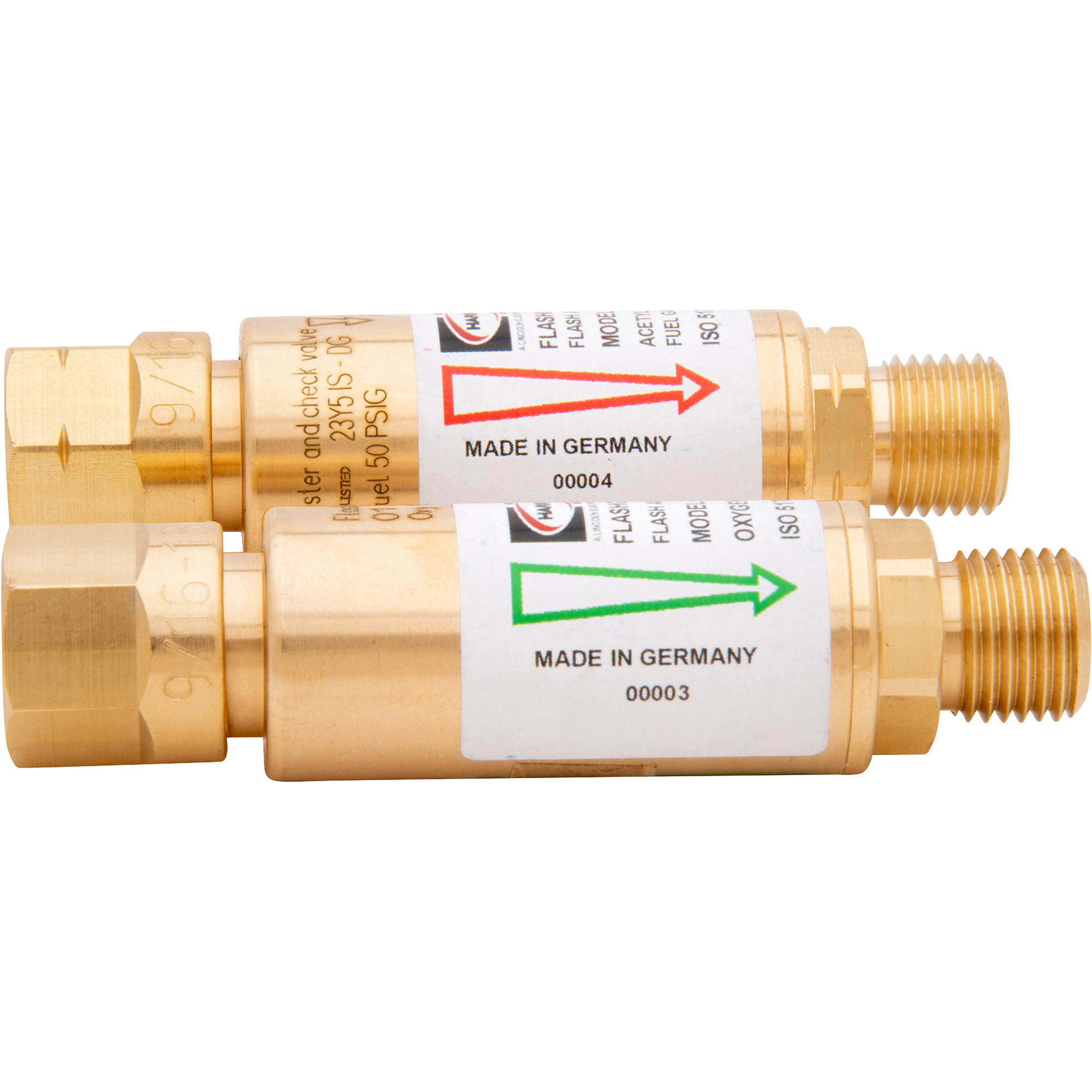 Harris Regulator-Type Flashback Arrestor Set, 9/16in. 18RL Connector ...