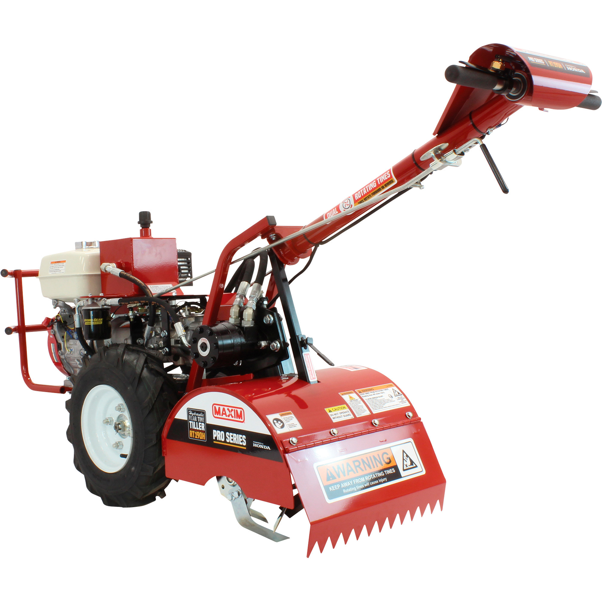 Maxim, HYDRAULIC REAR TINE TILLER, Max. Working Width 18 in, Engine ...