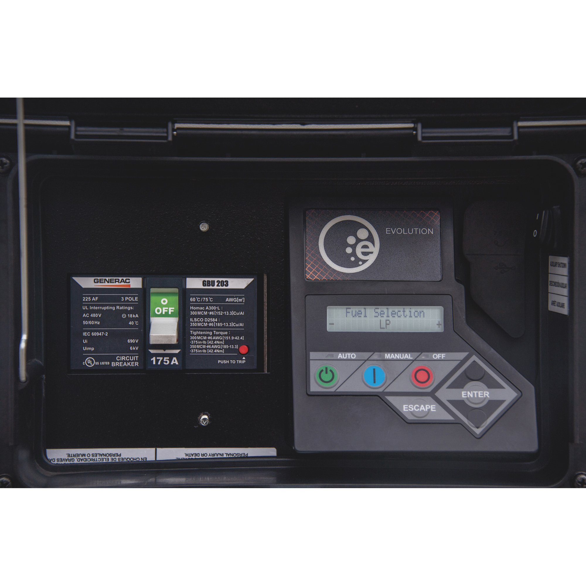 Generac Protector Series Home Standby Generator, 75kW LP/80kW NG, 120/ ...