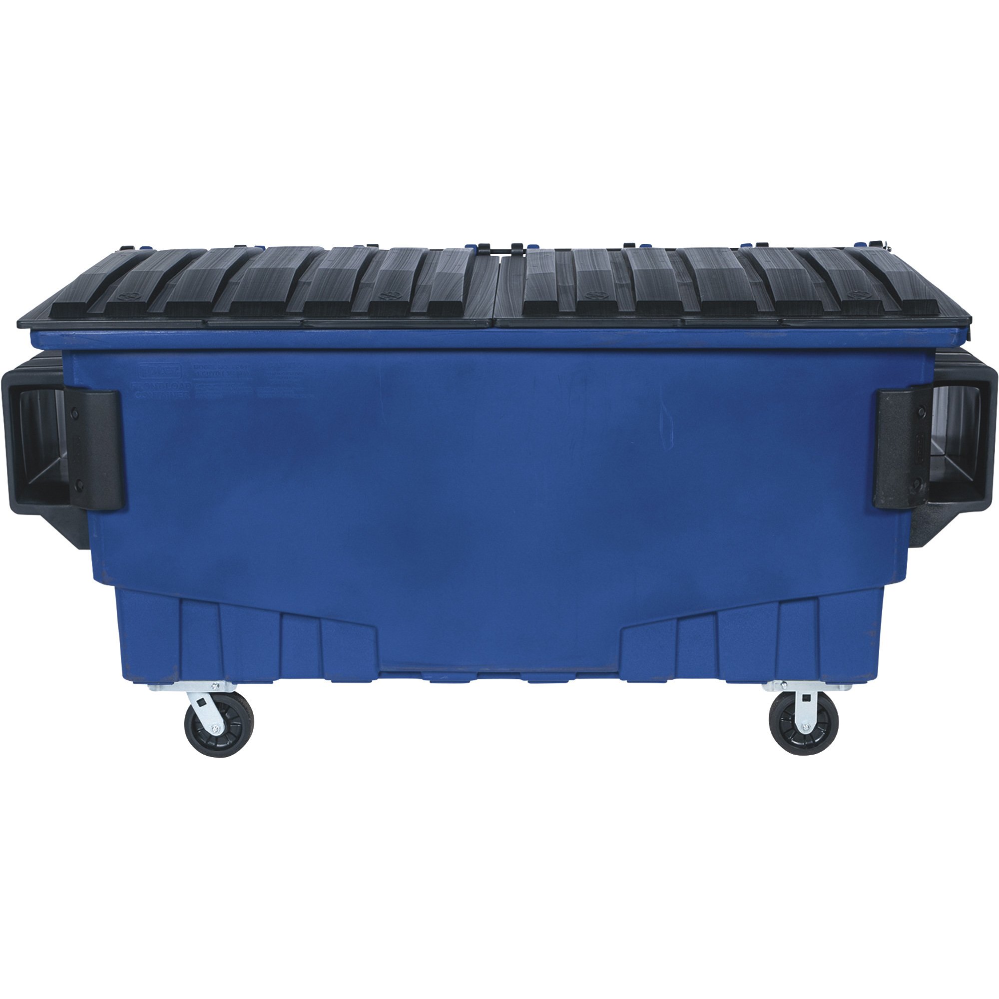 Toter Front Load Container Dumpster — Blue, 1 Cu. Yd., 750-Lb. Capacity ...