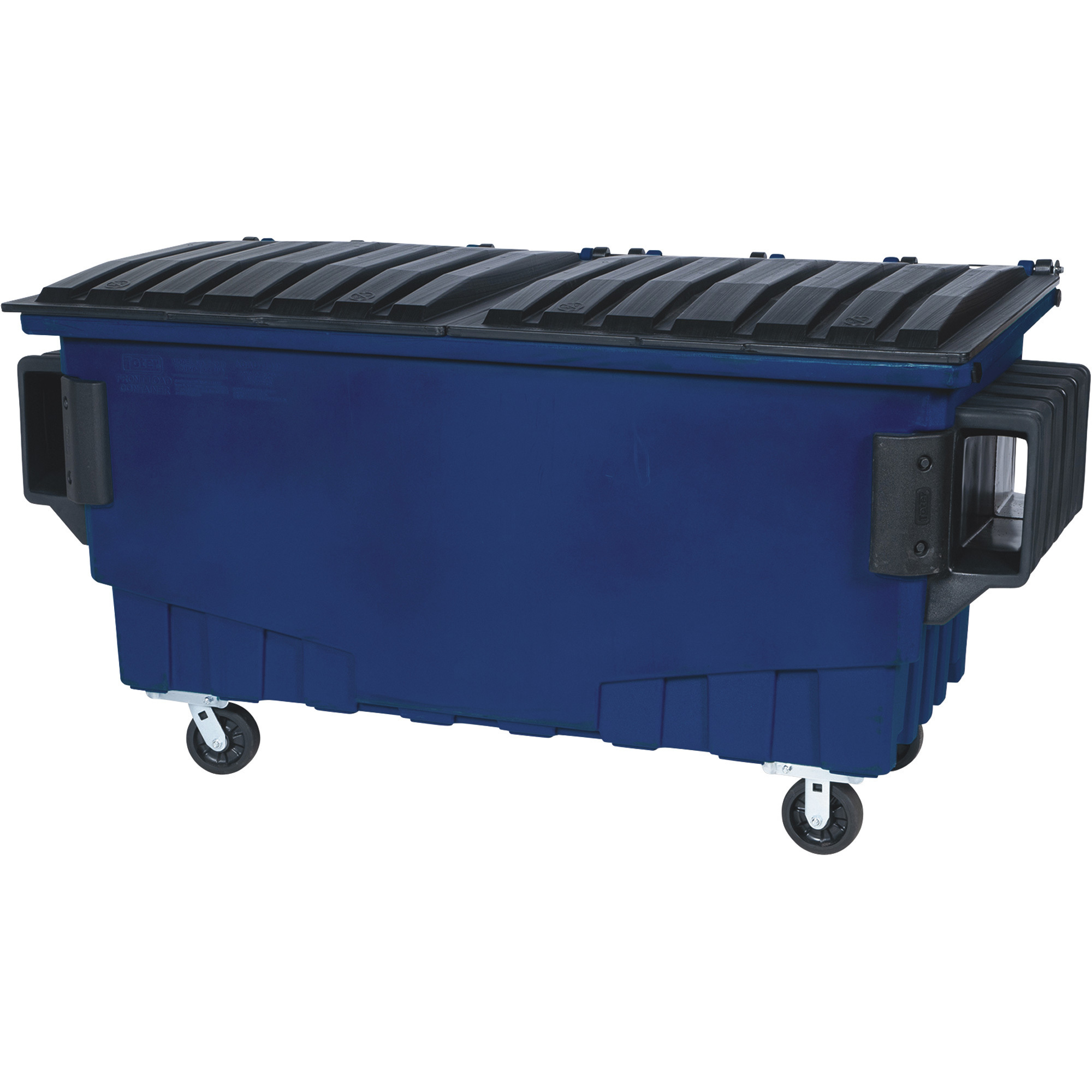 Toter Front Load Container Dumpster — Dark Blue, 1 Cu. Yd., 750-Lb ...