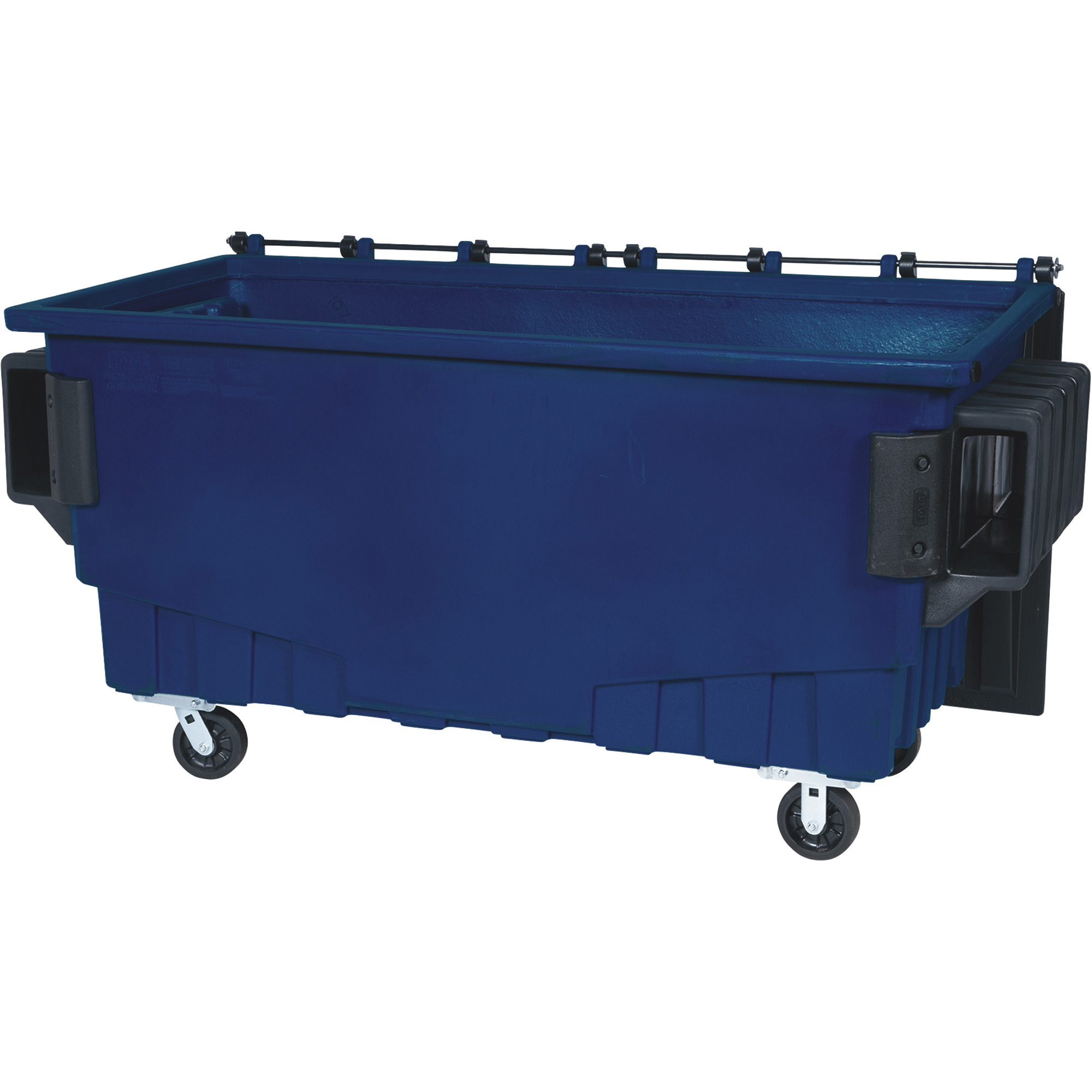 Toter Front Load Container Dumpster — Dark Blue, 1 Cu. Yd., 750-Lb ...
