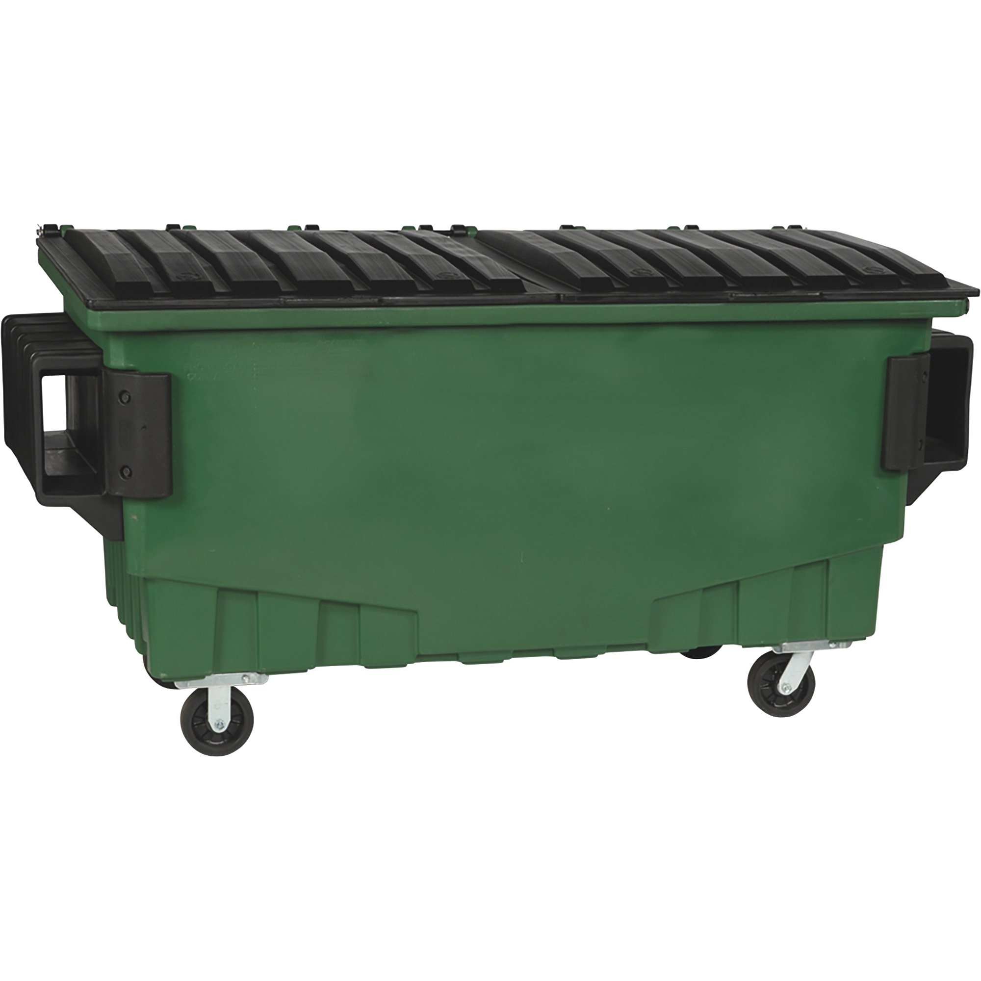 Toter Front Load Container Dumpster — Green, 1 Cu. Yd., 750-Lb ...