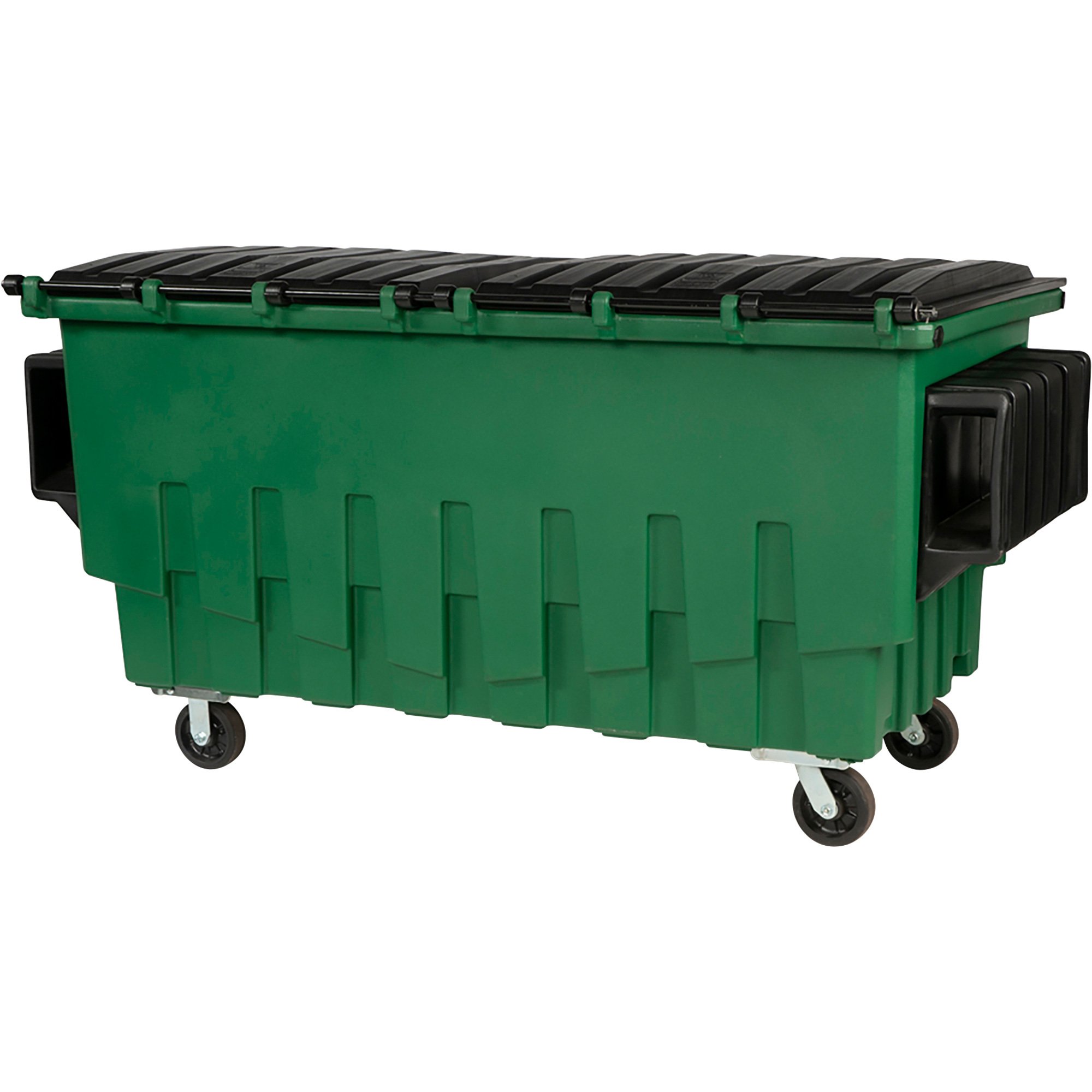 Toter Front Load Container Dumpster — Green, 1 Cu. Yd., 750-Lb ...