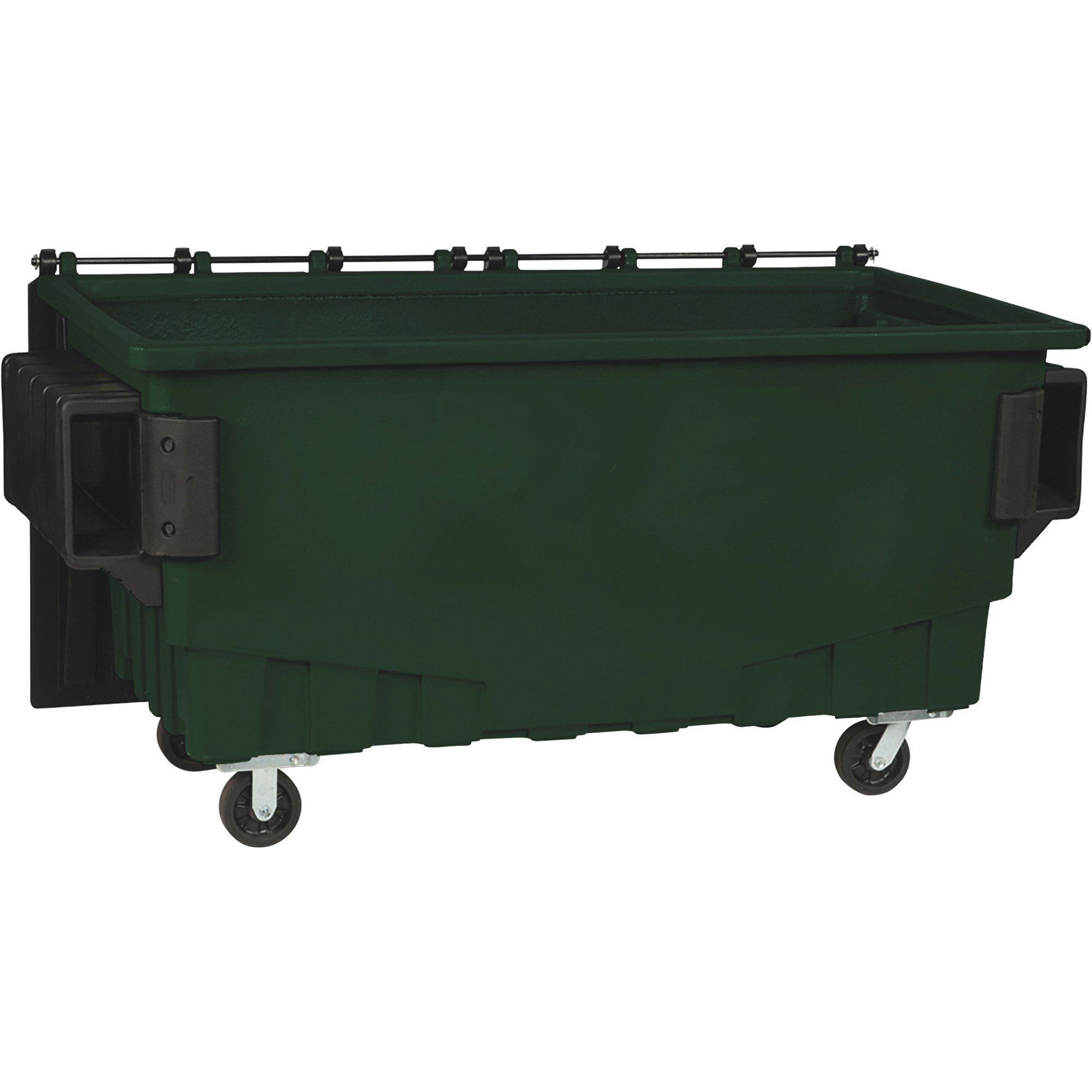 Toter Front Load Container Dumpster — Green, 1 Cu. Yd., 750-Lb ...