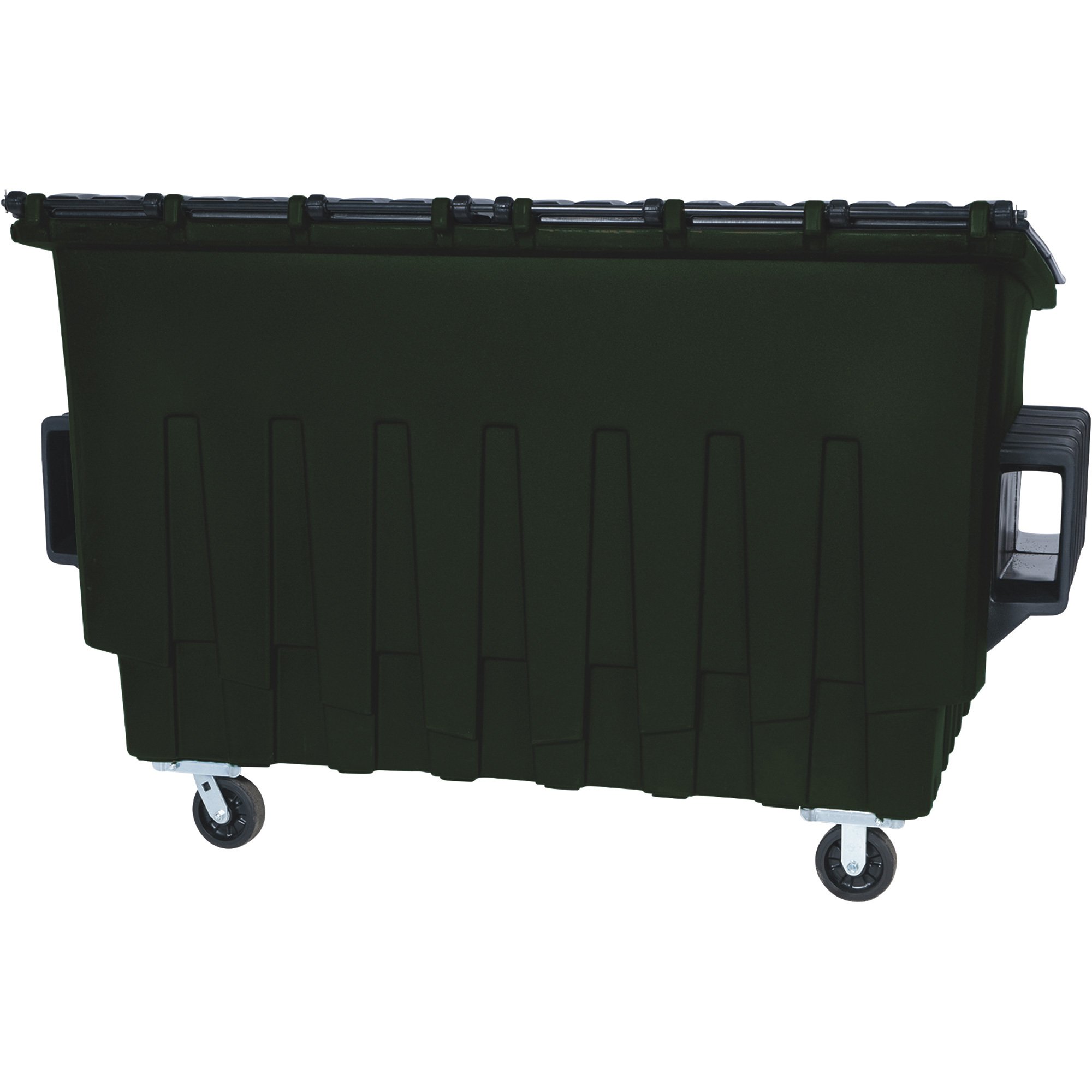 Toter Front Load Container Dumpster — Forest Green, 2 Cu. Yds., 1000-Lb ...