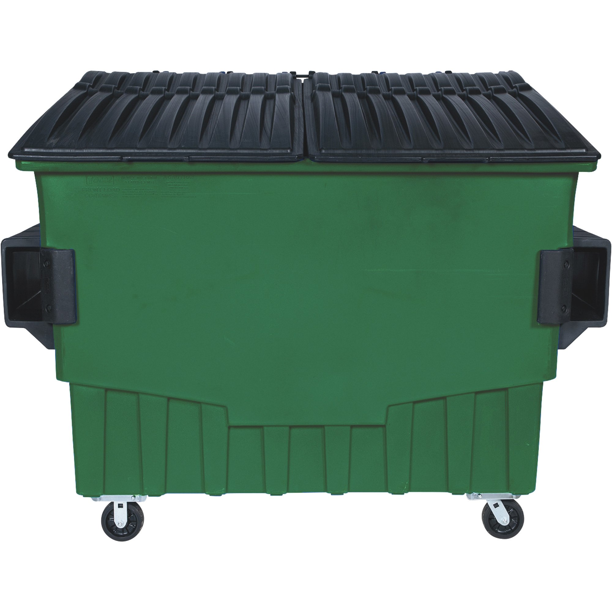 Toter Front Load Container Dumpster — Green, 4 Cu. Yds., 2000-Lb ...