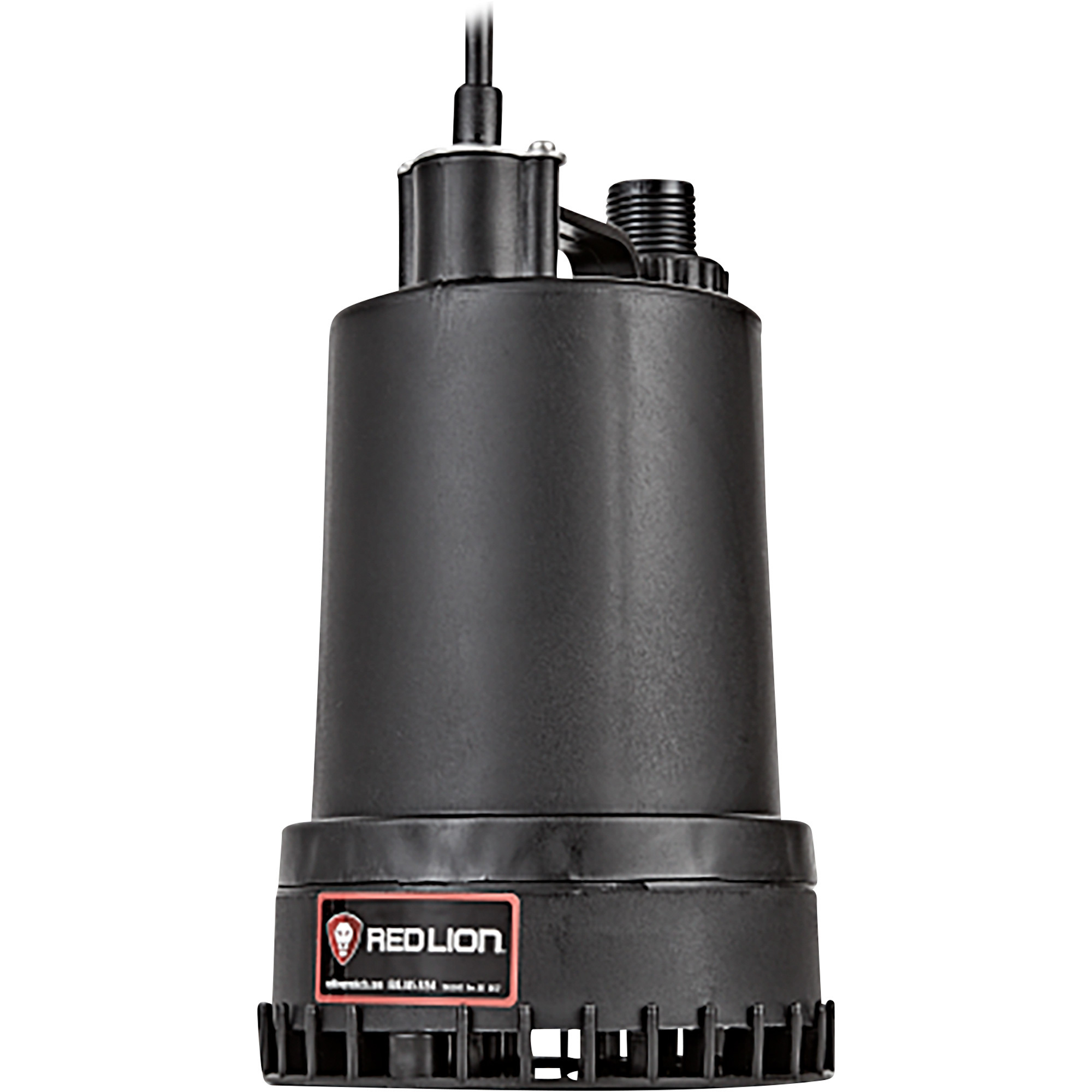 Red Lion Thermoplastic Submersible Utility Water Pump, 2,200 GPH, 1/4 ...