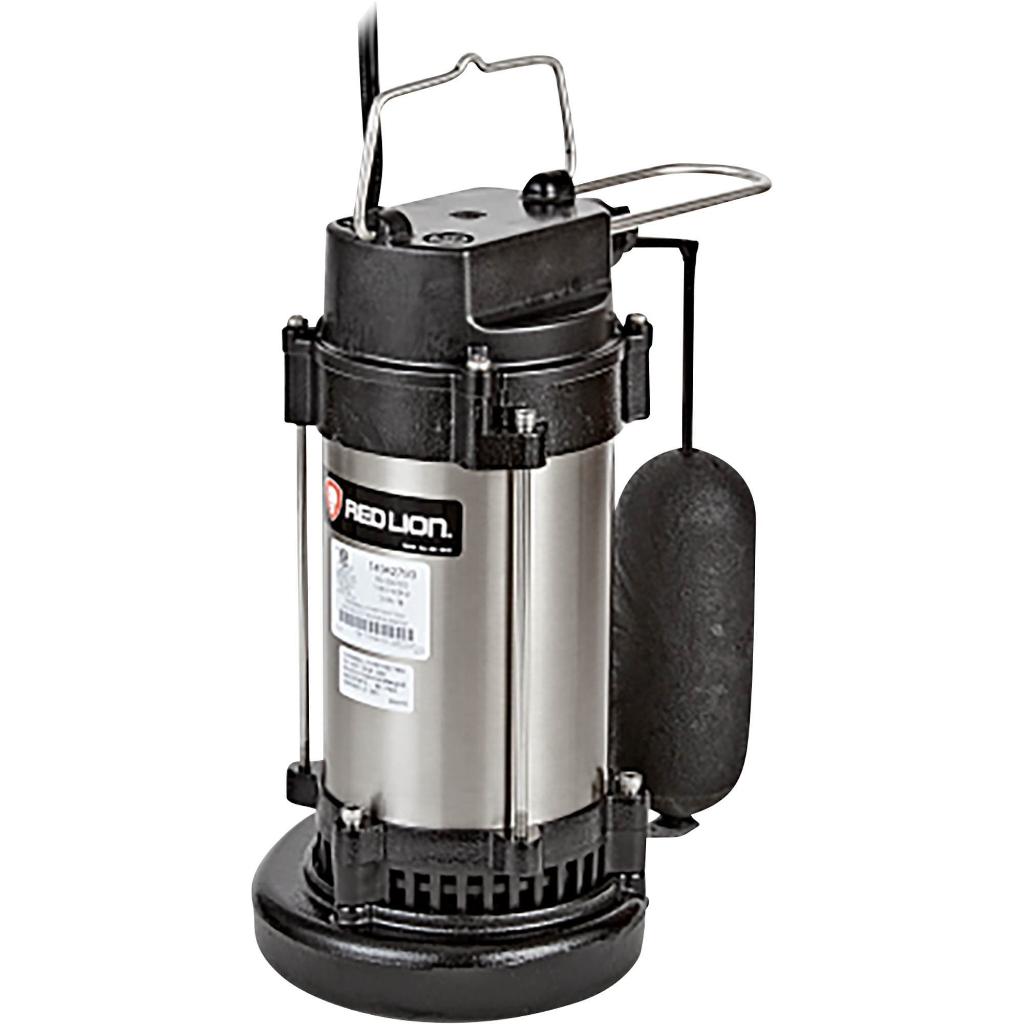 Red Lion CSS Series Stainless Steel Submersible Sump Pump, 4500 GPH, 3/ ...