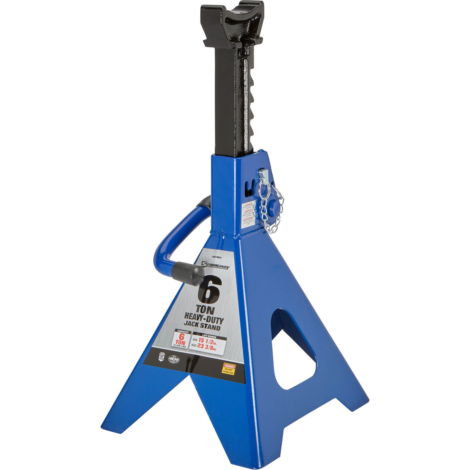 Strongway Double-Locking 6-Ton Jack Stands, 12,000-Lb. Capacity, Pair ...