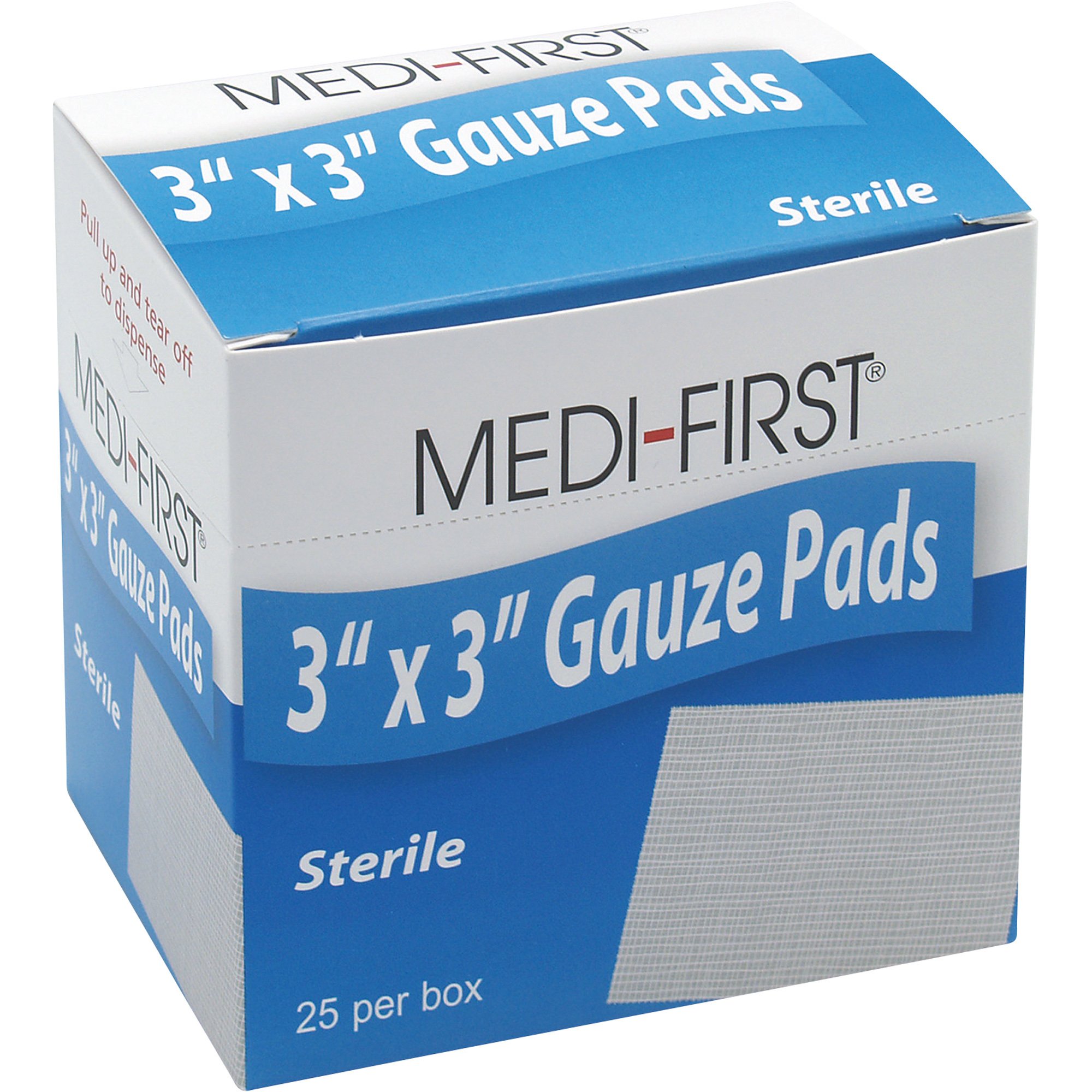 Medique Sterile Pads — 25-Count Box, 3in. x 3in., Model# 61273 ...