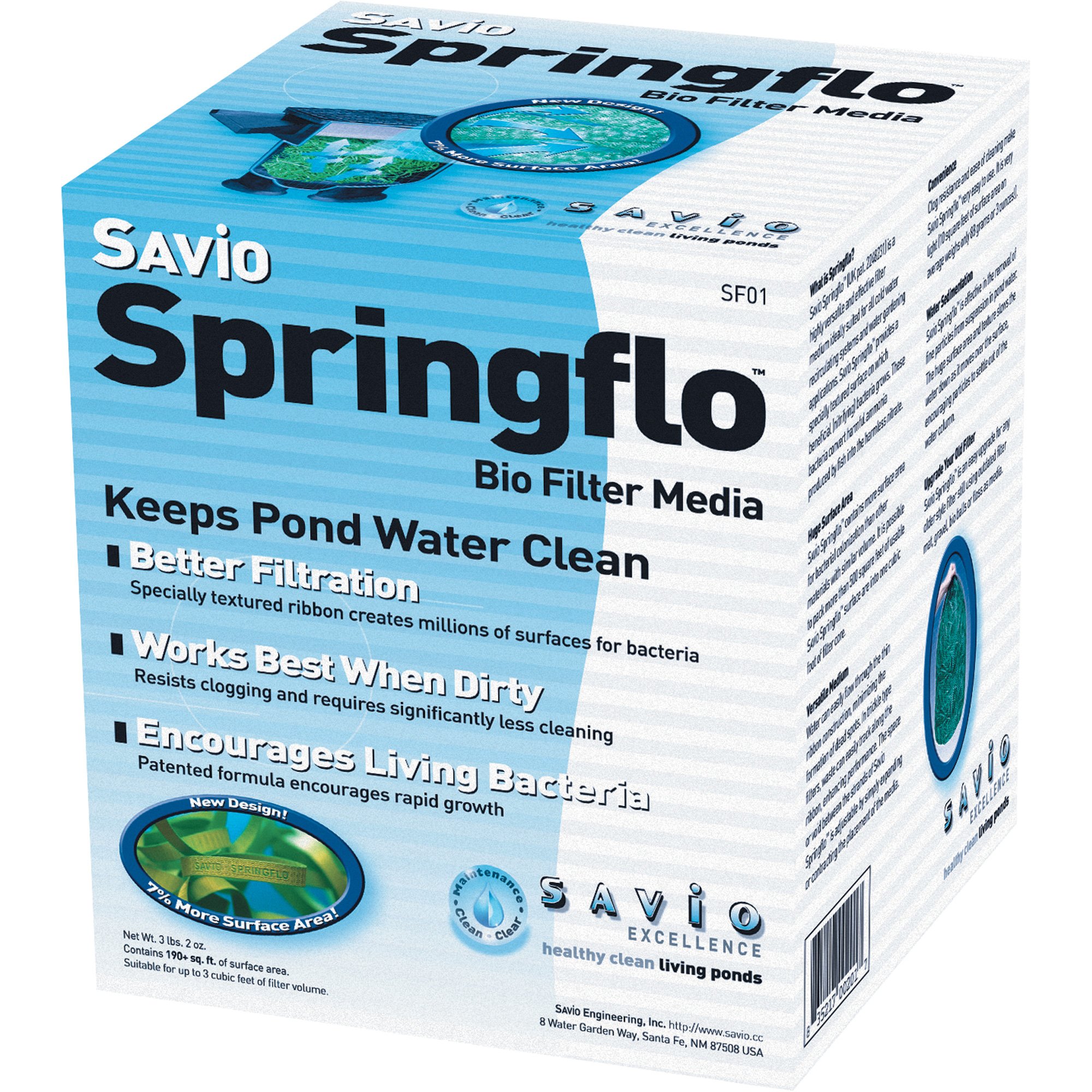 Savio Springflo BioFilter Media for Item# 108010, Model# SF01 ...