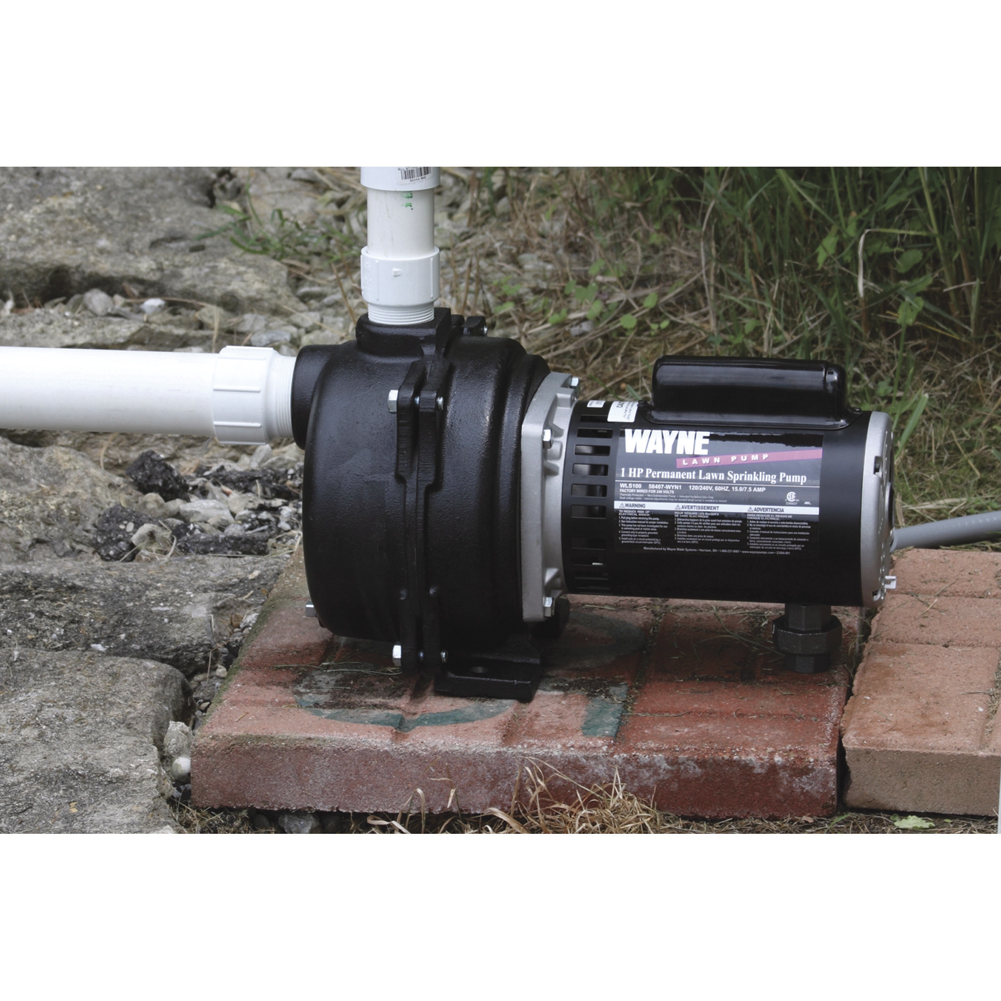 Wayne Self-Priming Centrifugal Cast Iron Lawn Sprinkler Water Pump ...
