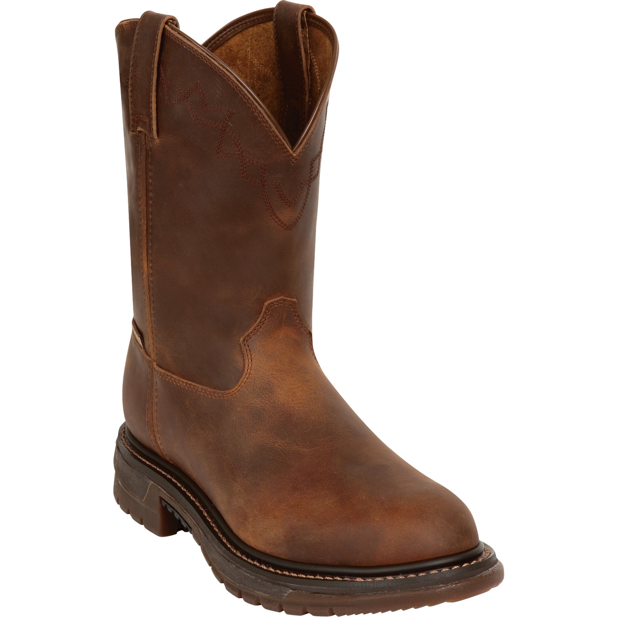 Rocky Men's 10in. Western Original Ride Roper Boot - Brown, Size 9 Wide ...