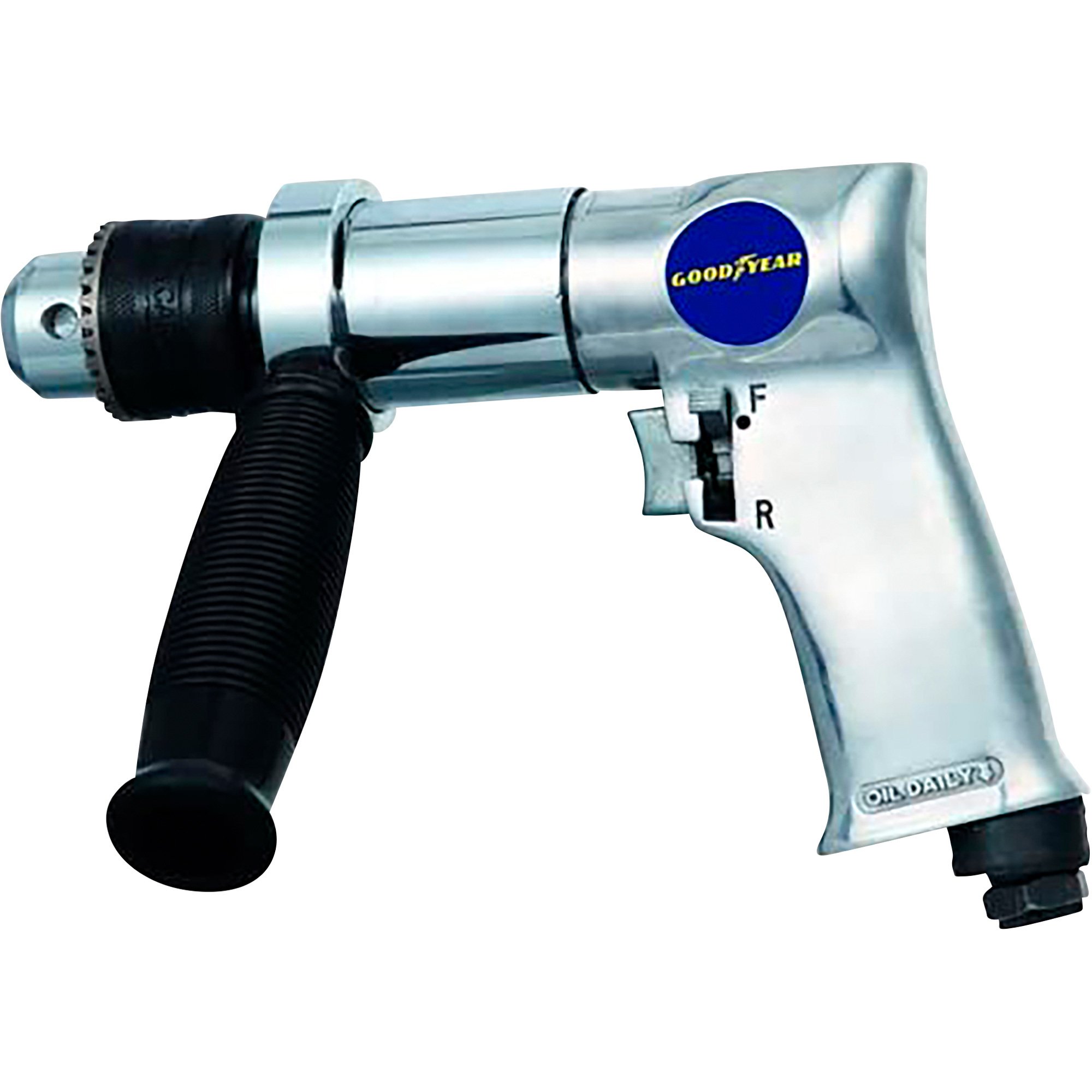 Goodyear Reversible Air Drill — 1/2in. Chuck, 700 RPM, 6.5 CFM, Model ...