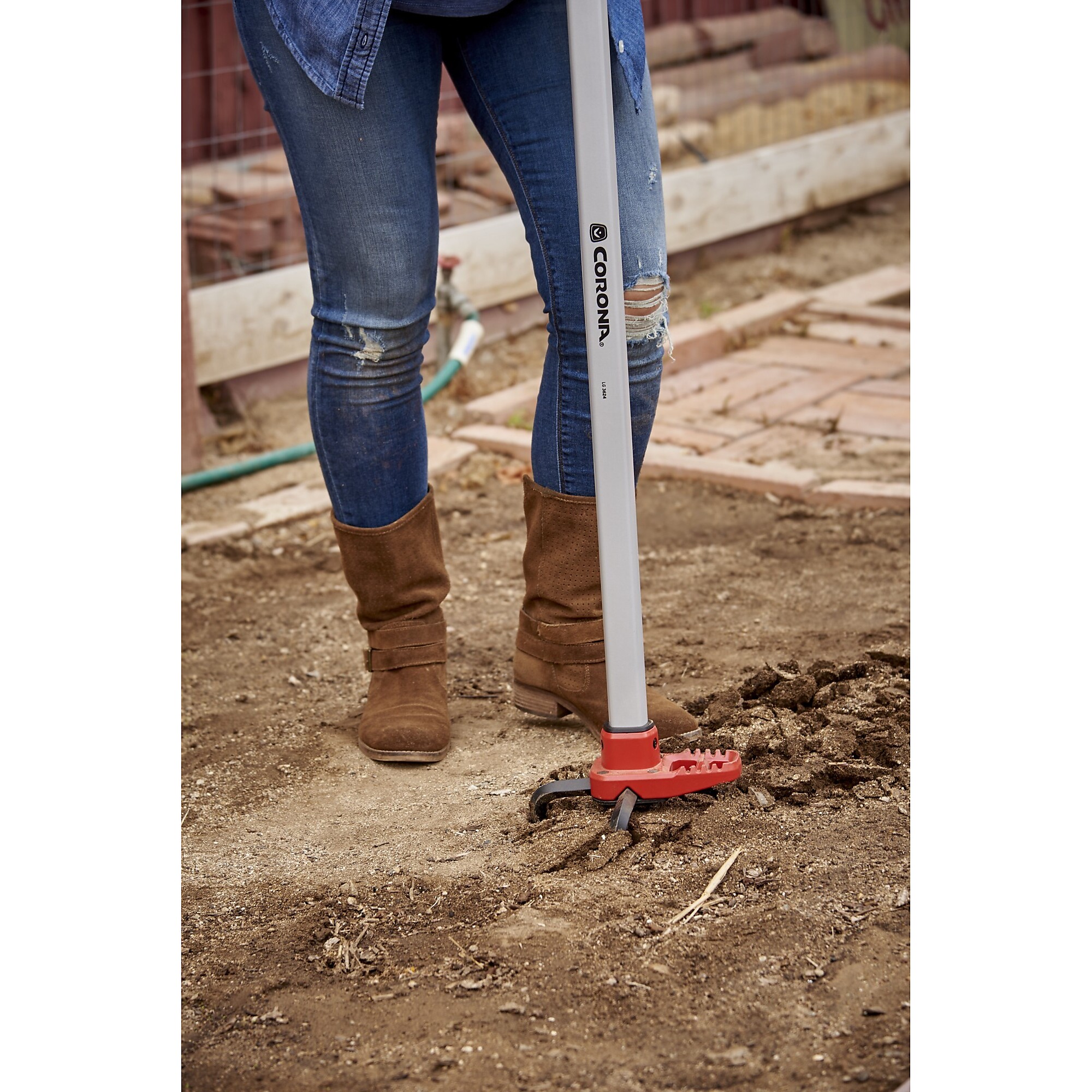 Corona 4-Tine Soil Ripper with ComfortGEL Handles — 14in.W x 44in.H ...