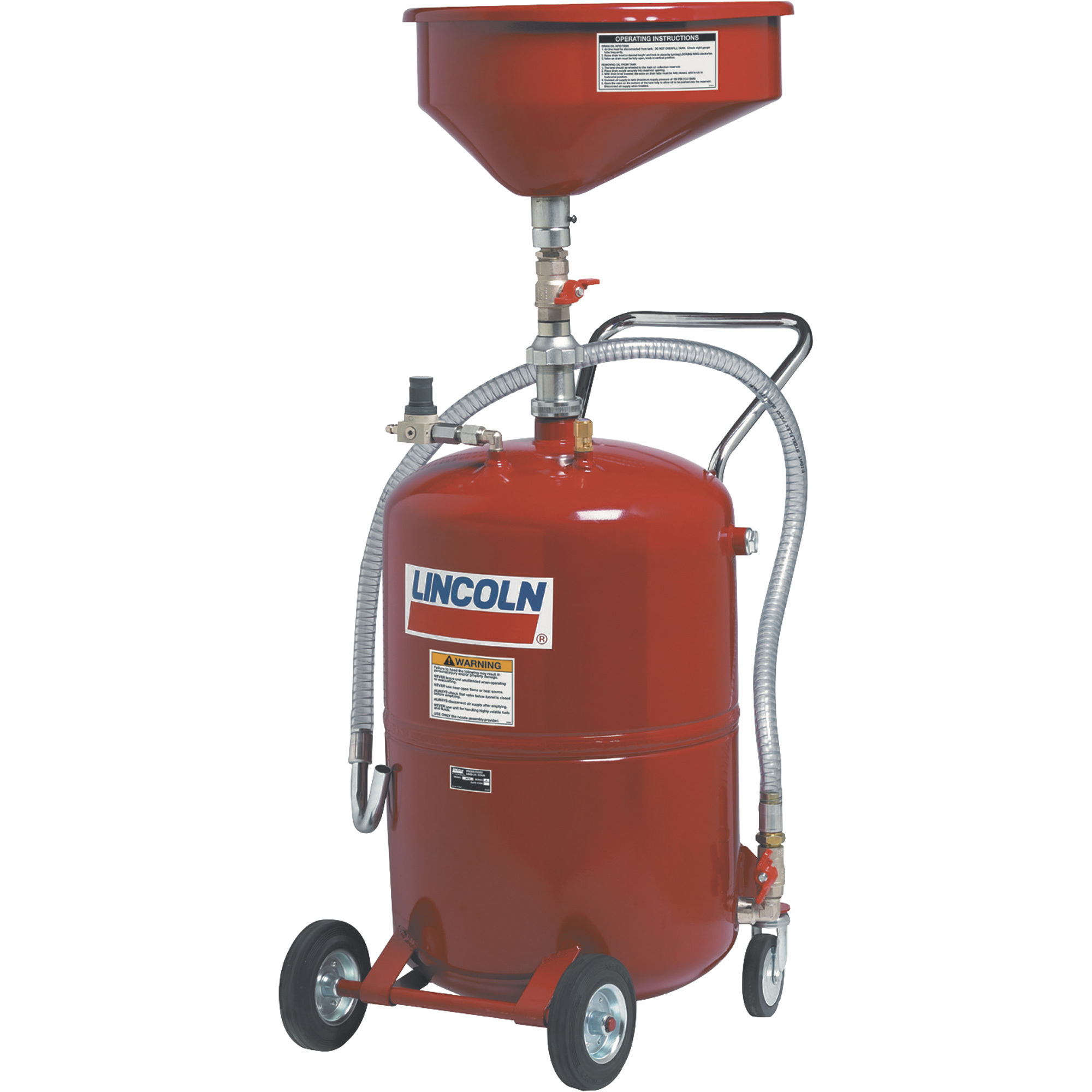 Lincoln Upright Portable Oil Drain, 20-Gal., Model# 3614 | Northern Tool