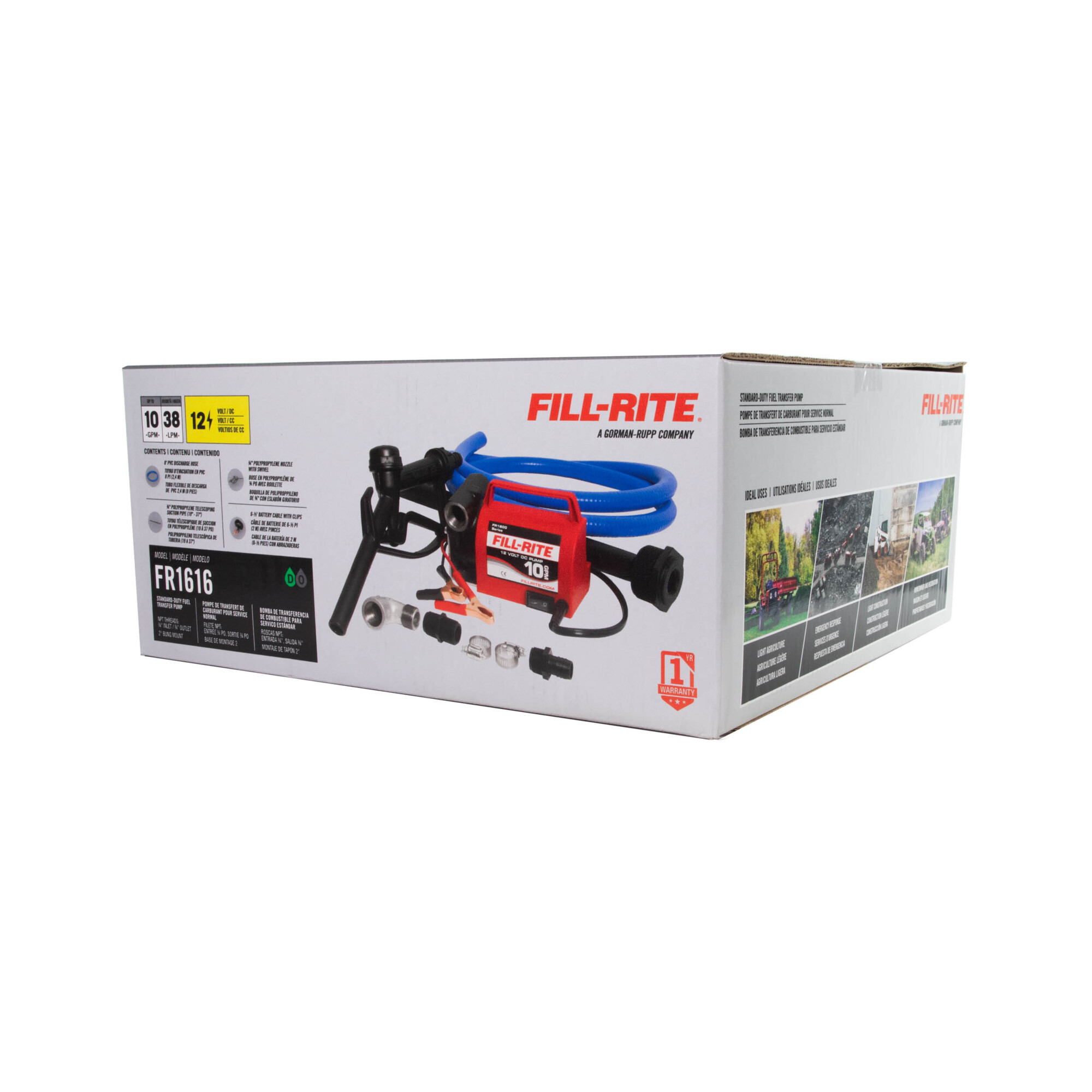 Fill-Rite Diesel Fuel Transfer Pump with Suction Pipe and Discharge ...