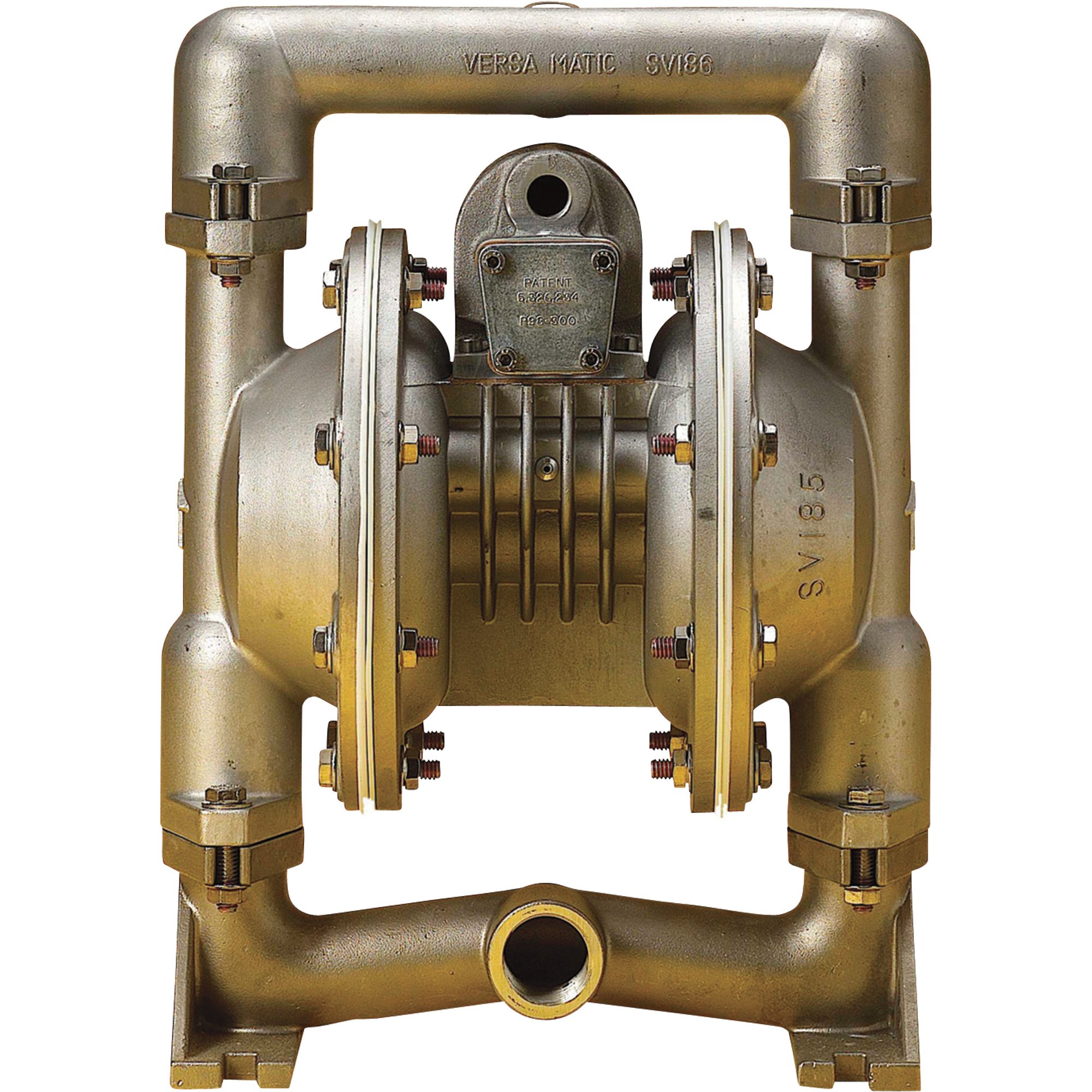Zee Line Stainless Steel Double Diaphragm Pump — 1in. Inlet, 37 GPM ...