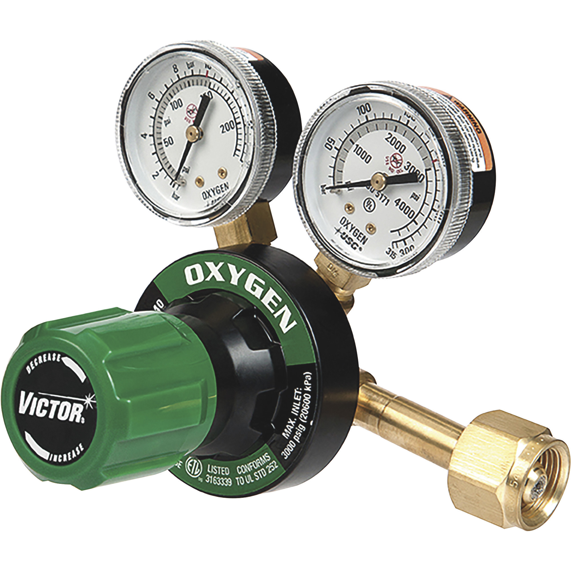 Victor G-Series G250 Single Stage Acetylene Regulator, Light- to Medium ...