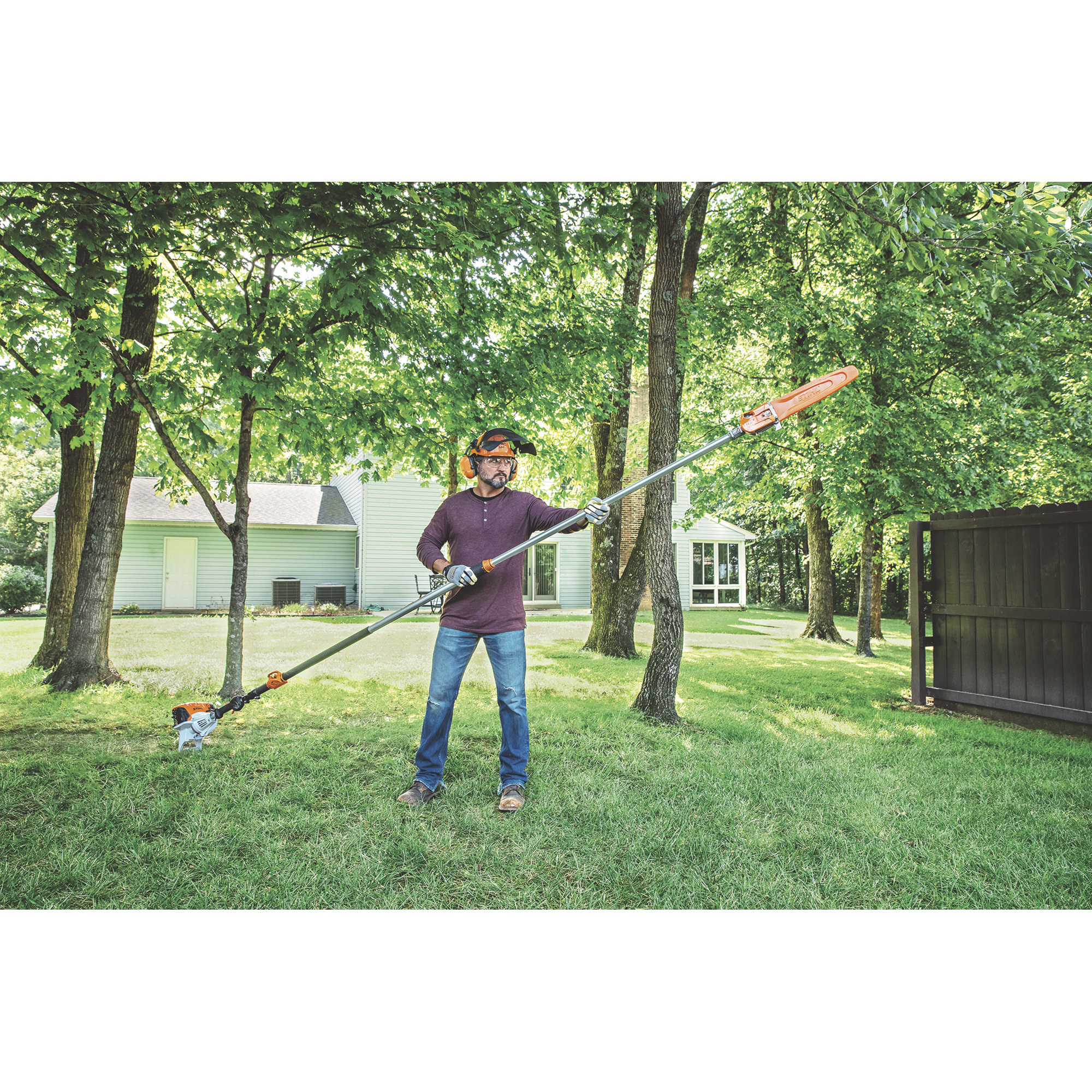 STIHL HT Series Gas-Powered Telescoping Pole Saw, 31.4cc, 12in. Bar ...
