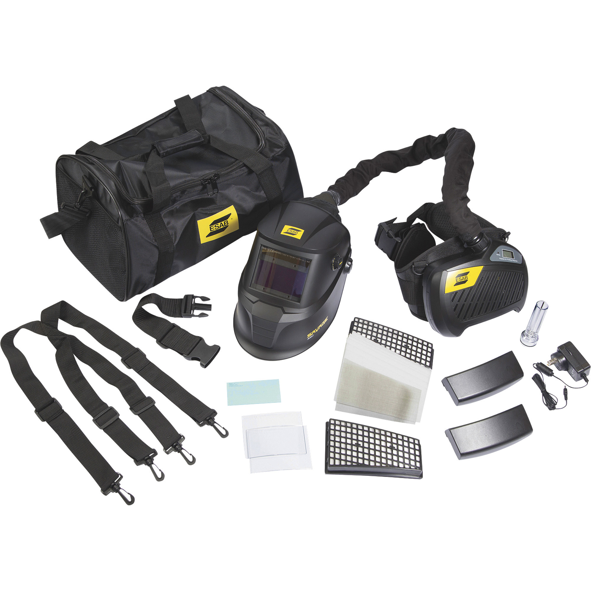 ESAB Freezone Savage A40 PAPR Welding Helmet with Grind Mode and Filter ...