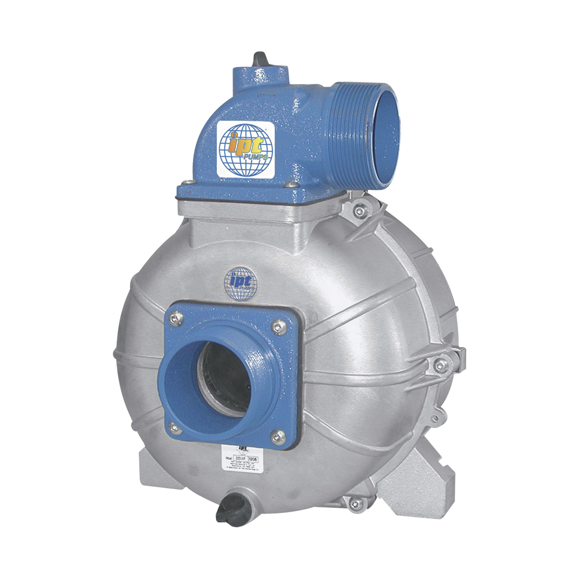 IPT Self-Priming Full Trash Pump, 3in. Ports, 18,000 GPH, 1 1/4in ...
