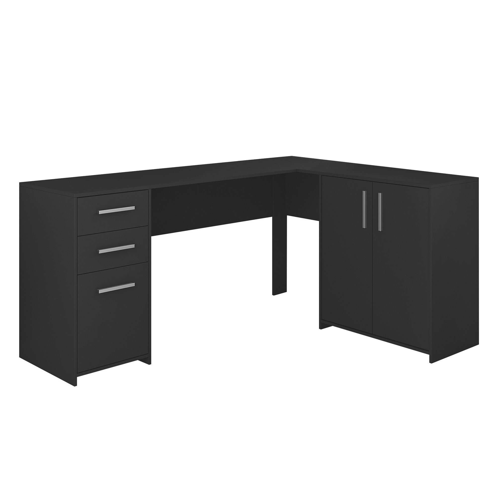 Techni Mobili Corner Desk — Black, Model# RTA-914LD-BK | Northern Tool