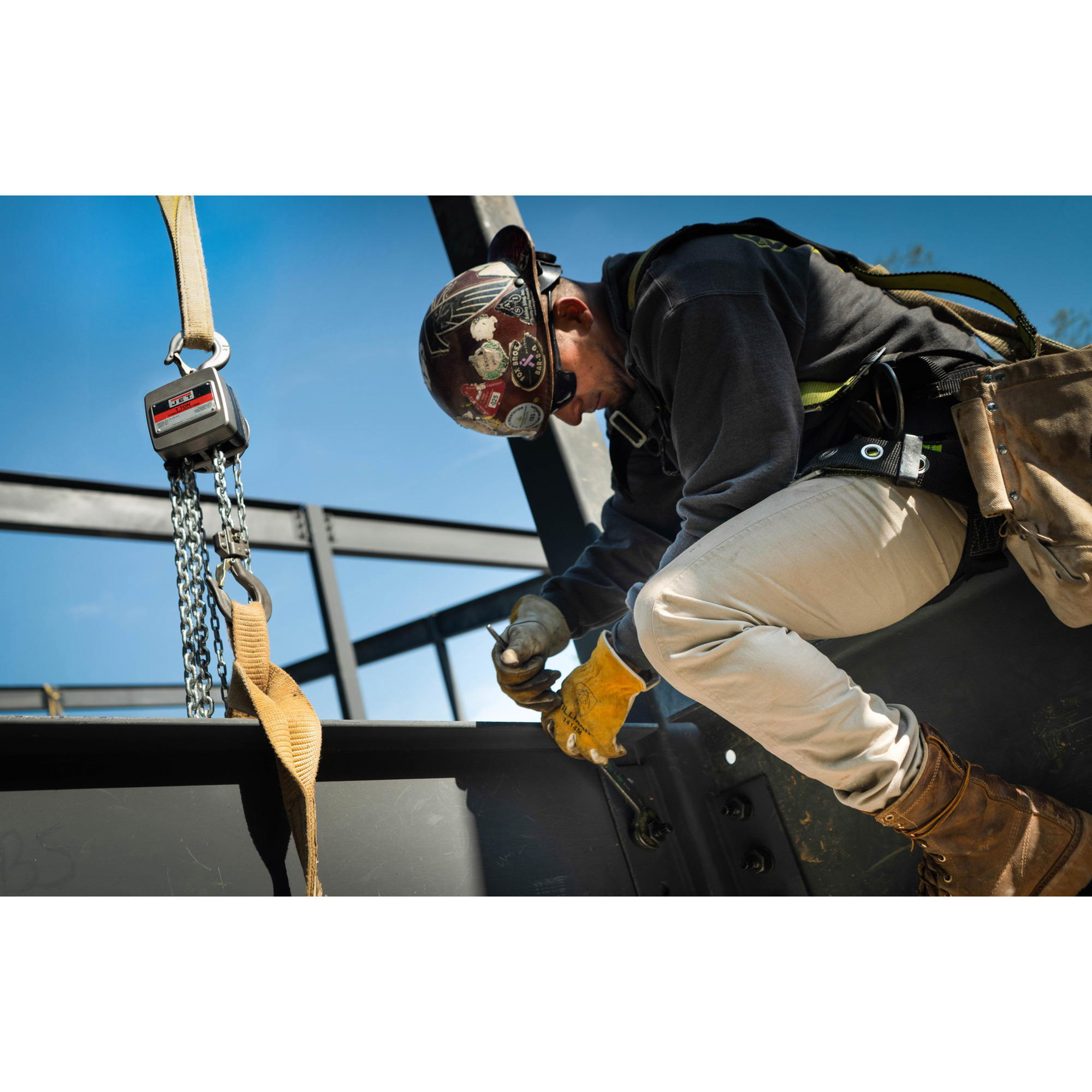 JET AL100 Series Manual Chain Hoist, 3-Ton Capacity, 20ft. Lift, Model ...
