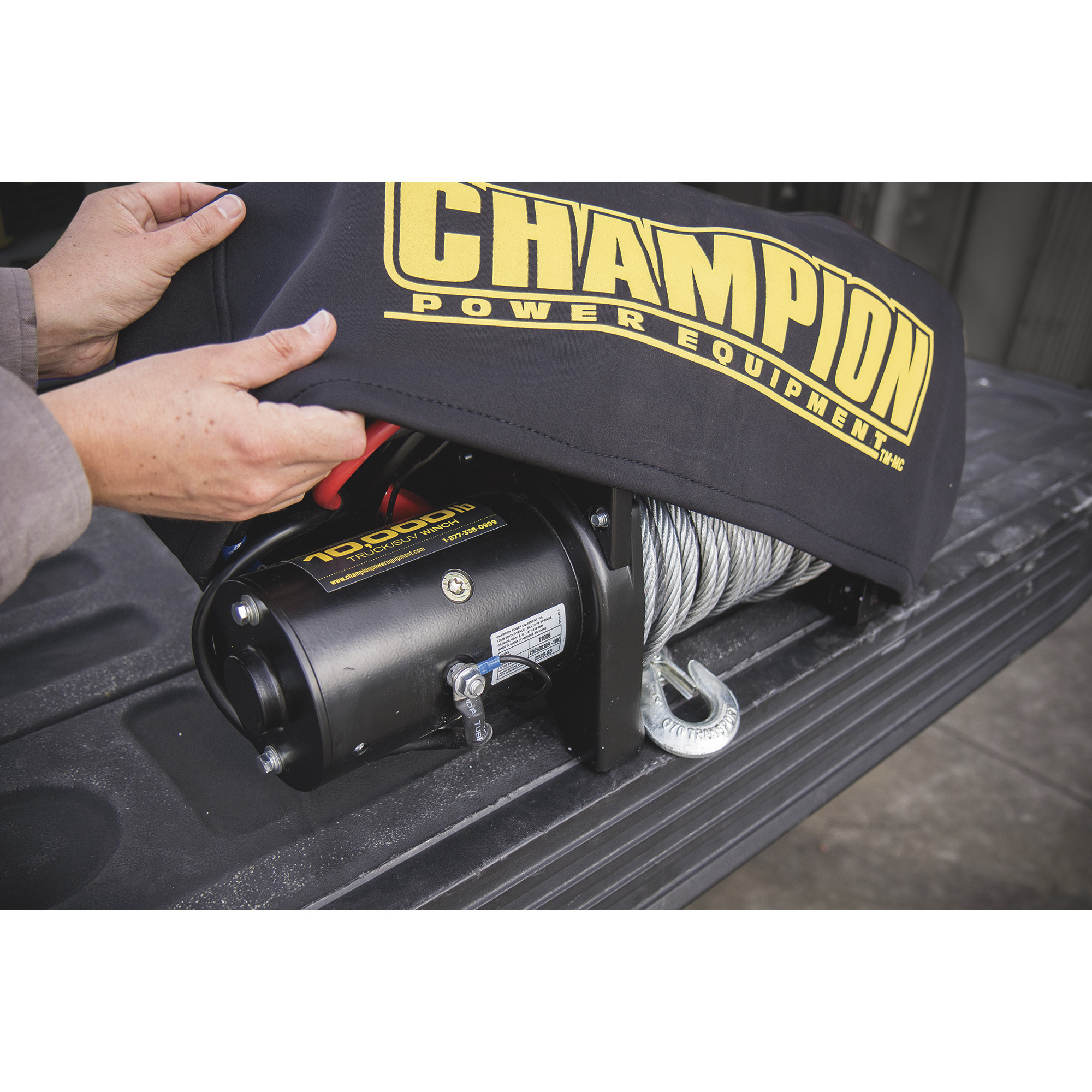 Champion Neoprene Storage Cover, For 8000 to 12,000-lb. Winch with ...