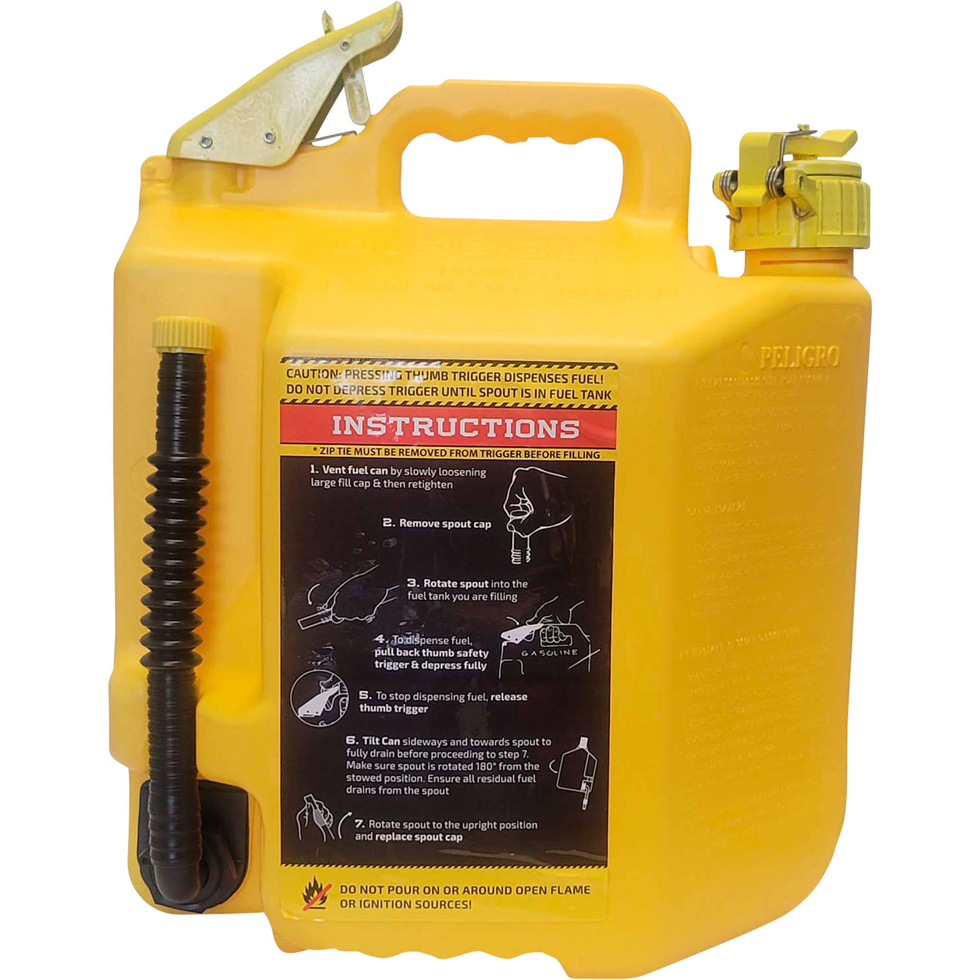 SureCan 5-Gallon Type II Safety Diesel Can, Yellow, Model# SUR5SFD2 | Northern Tool