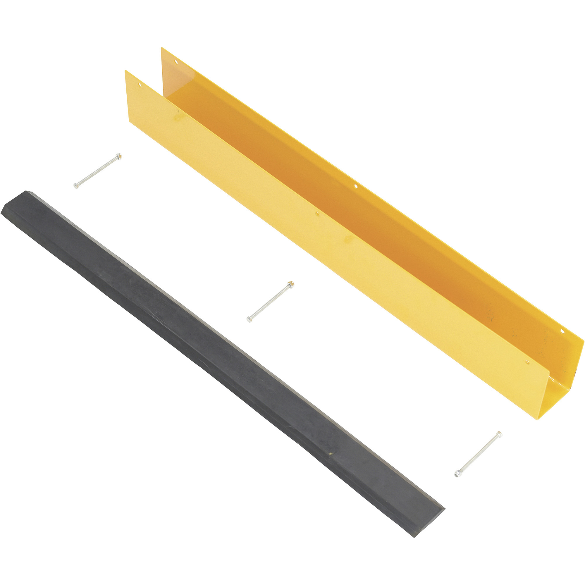 Vestil, Steel Rack Guard With Rubber Bumper Insert 4-7/8 In. x 3-3/8 In ...