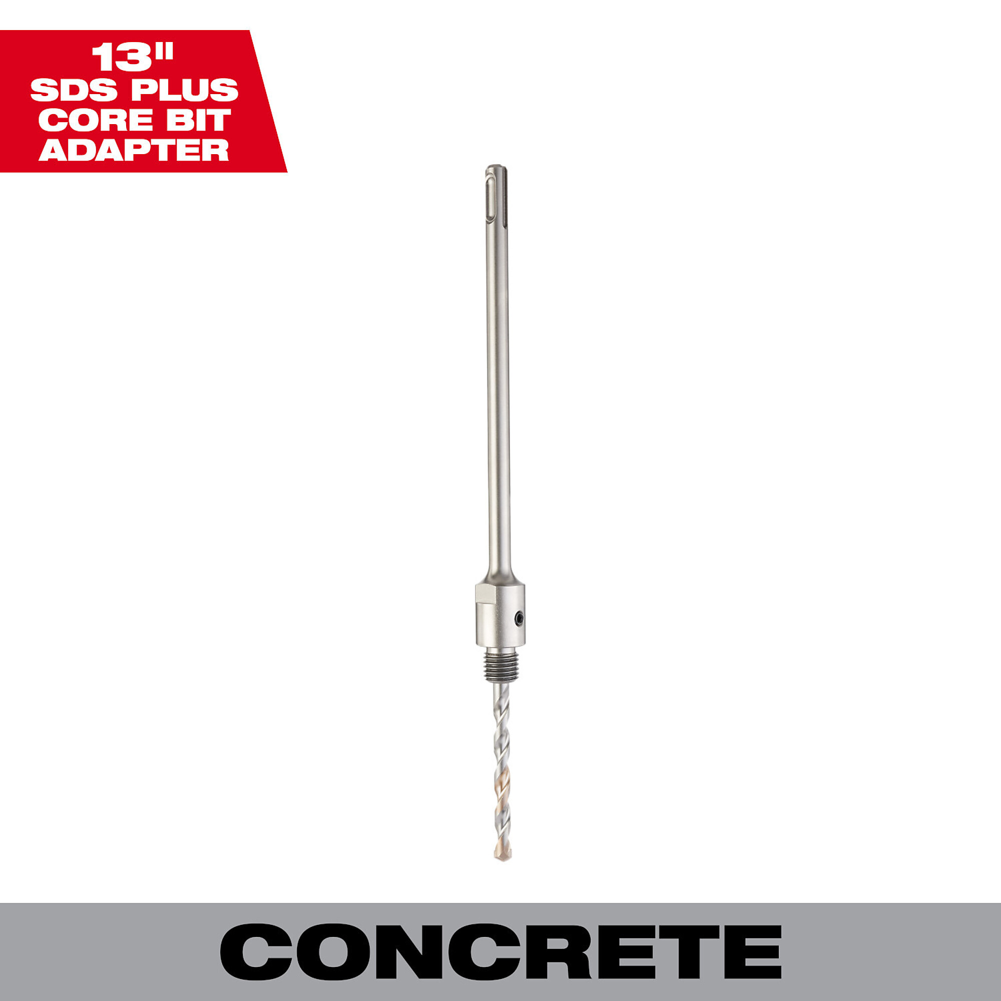 Milwaukee SDS-Plus Masonry Core Bit Adapter, 25/64in. Dia., Model# 48 ...