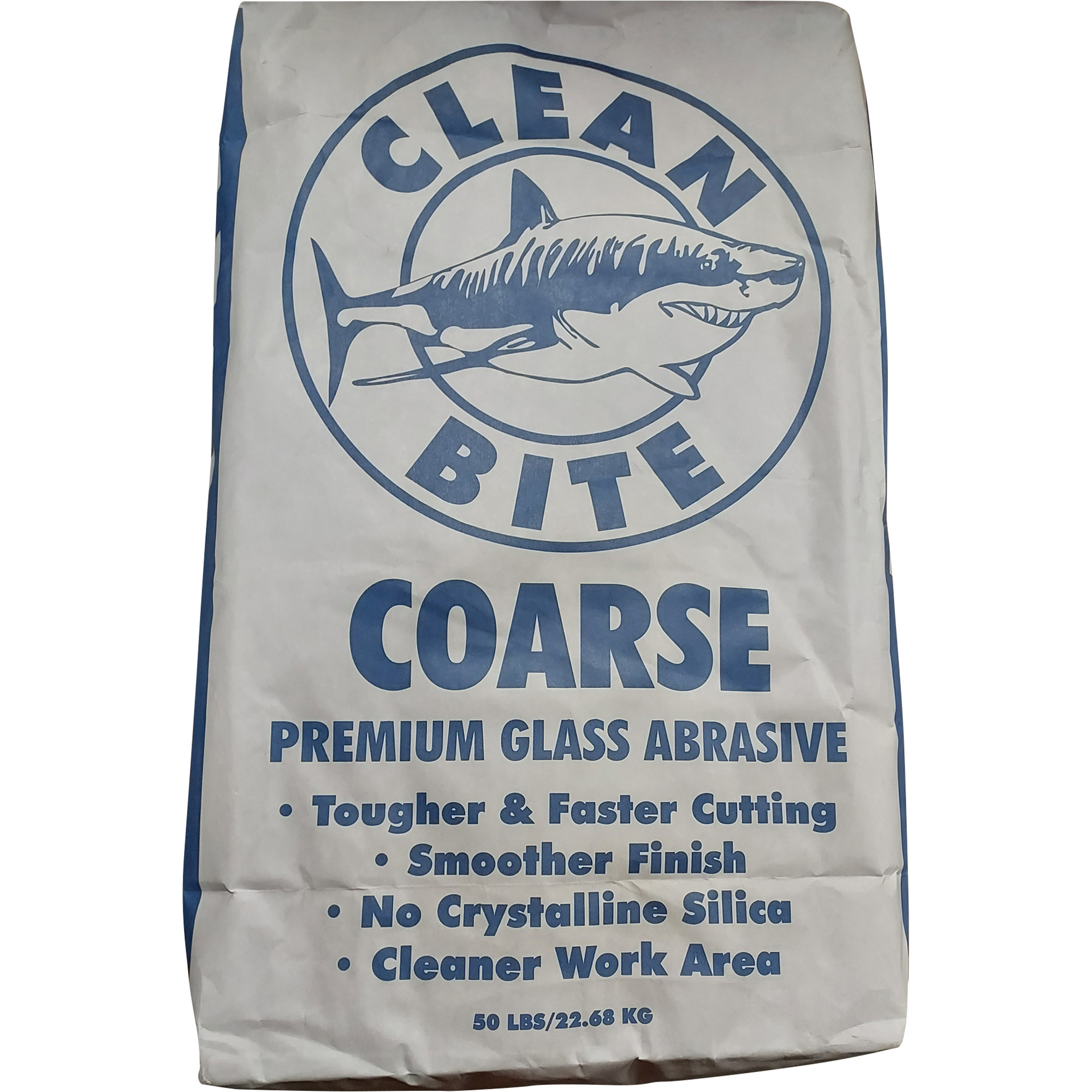 Clean Bite Premium Glass Abrasive Blast Media, Coarse, (24) 50-Lb. Bags ...