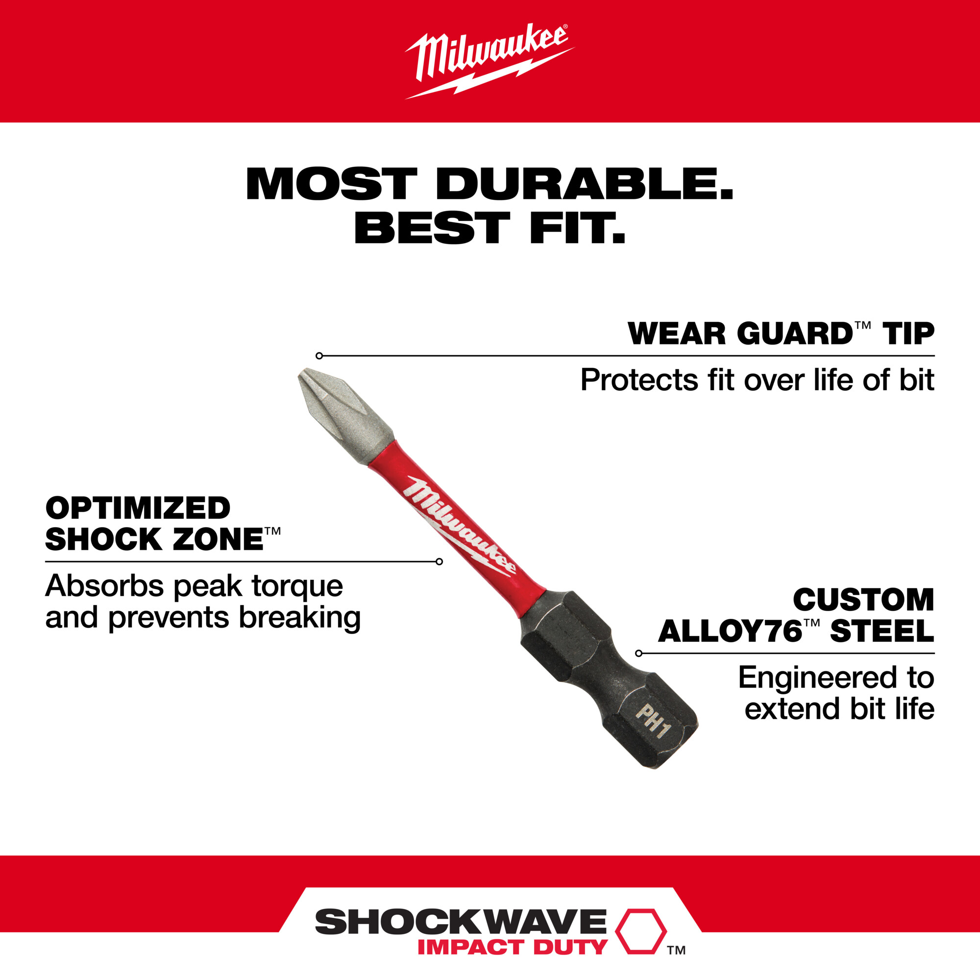 Milwaukee® Shockwave Tm 50 Pc Impact Drill And Drive Set Model 48
