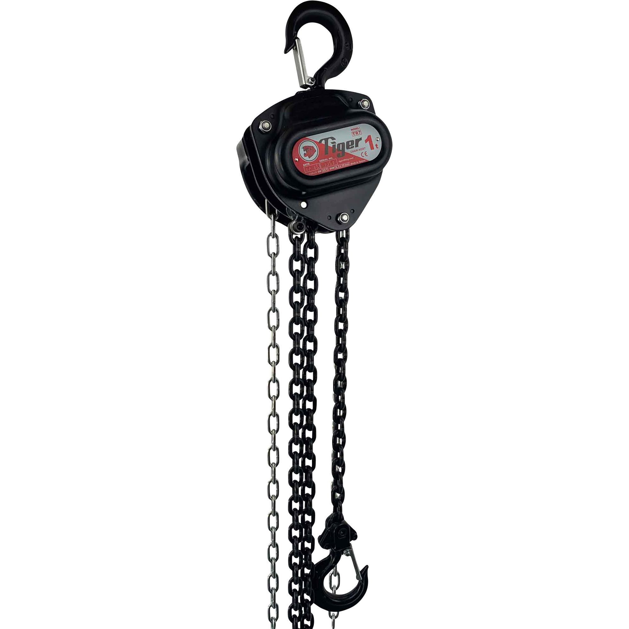 Tiger TR7 Series Hand Chain Hoist, 1100-Lb. Capacity, 20ft. lift, Model# TR7CB-0050-20 ...