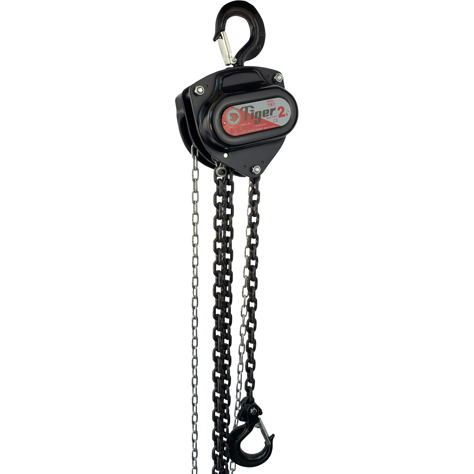 Tiger Hand Chain Hoist, 4400-Lb. Capacity, 20ft. Lift, Model# TR7CB ...