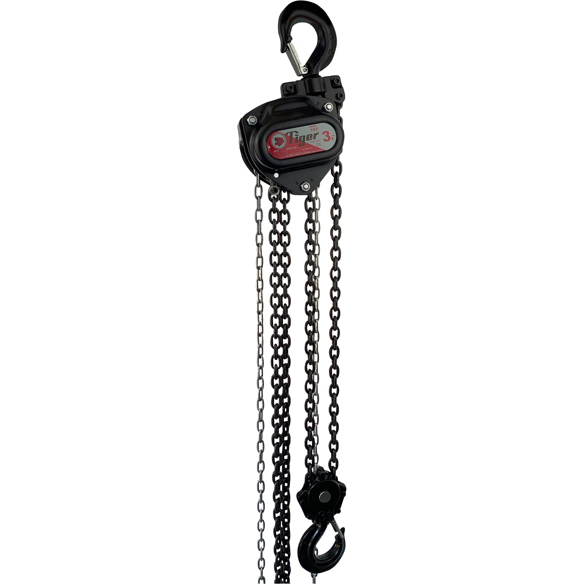 Tiger Hand Chain Hoist, 6600-Lb. Capacity, 20ft. Lift, Model# TR7CB ...